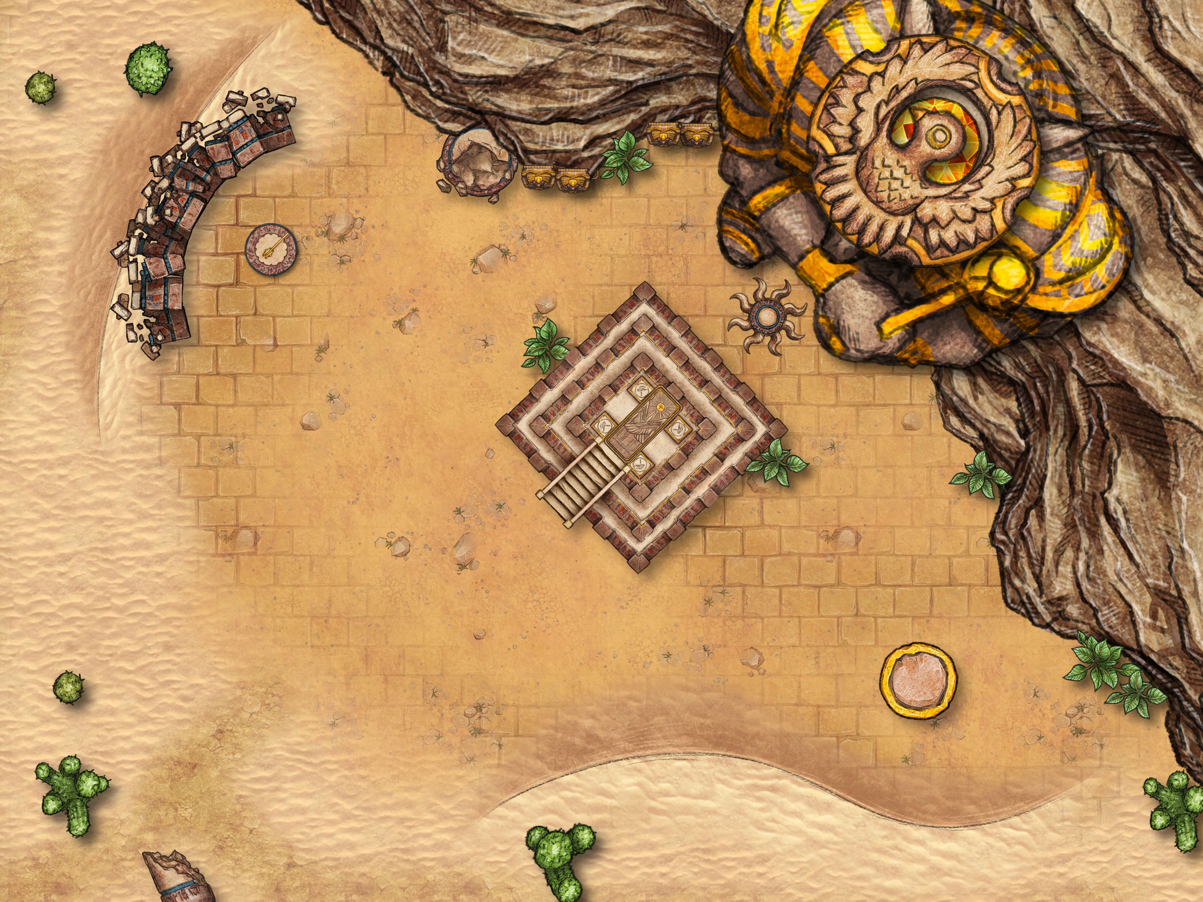 Temple of Ra Entrance | Inkarnate - Create Fantasy Maps Online