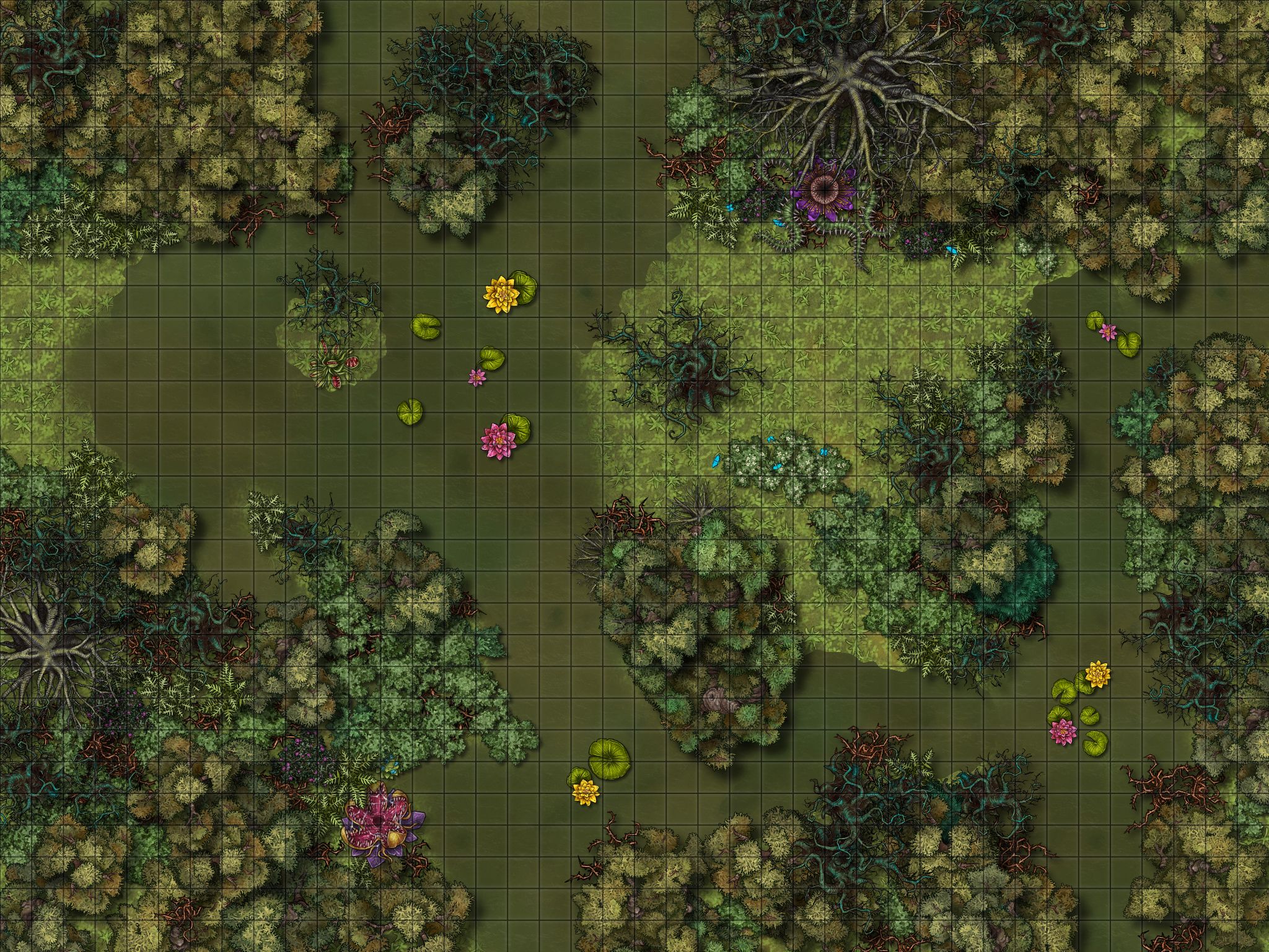 Swampy area | Inkarnate - Create Fantasy Maps Online