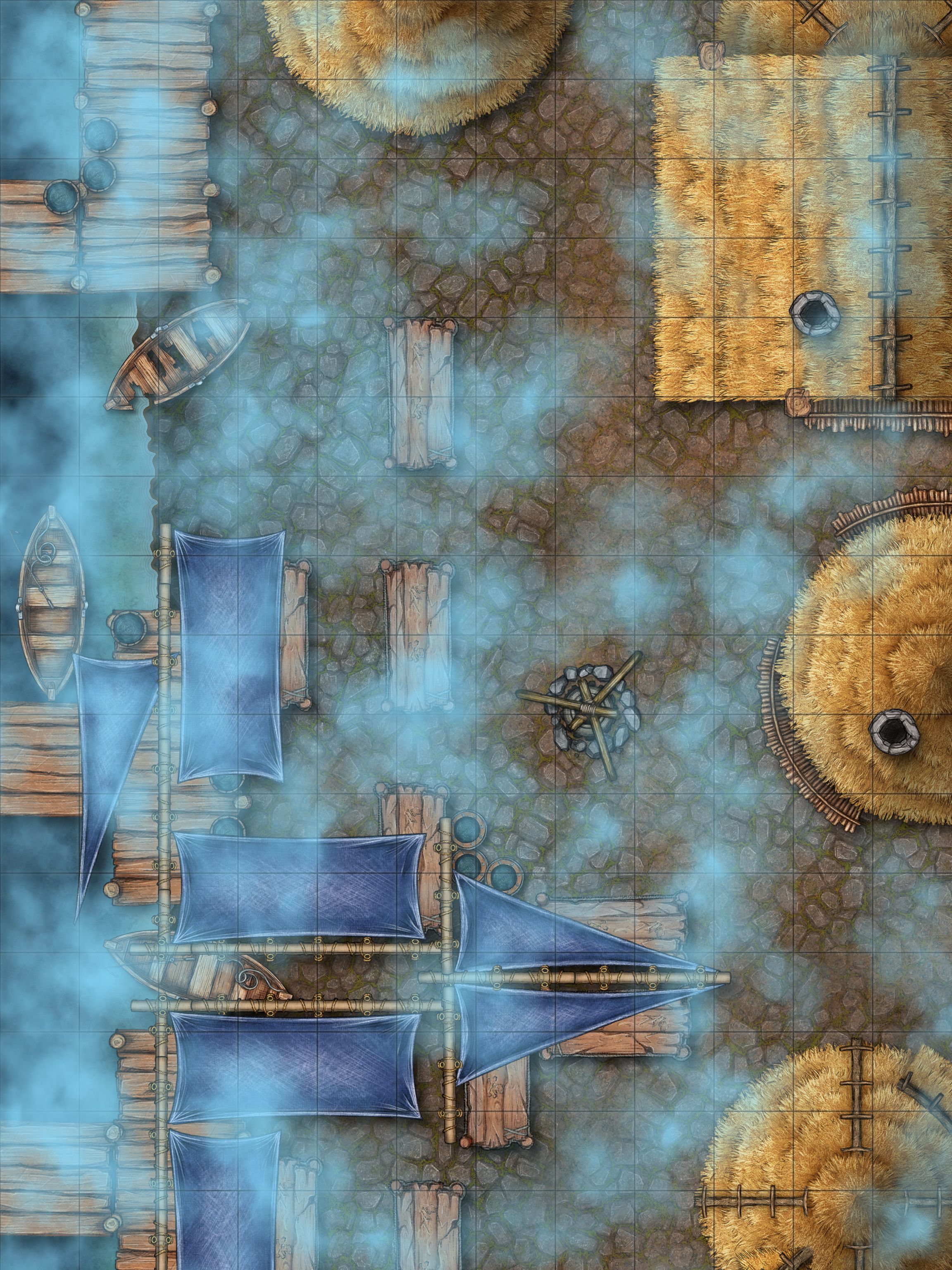 Launghui Docks | Inkarnate - Create Fantasy Maps Online