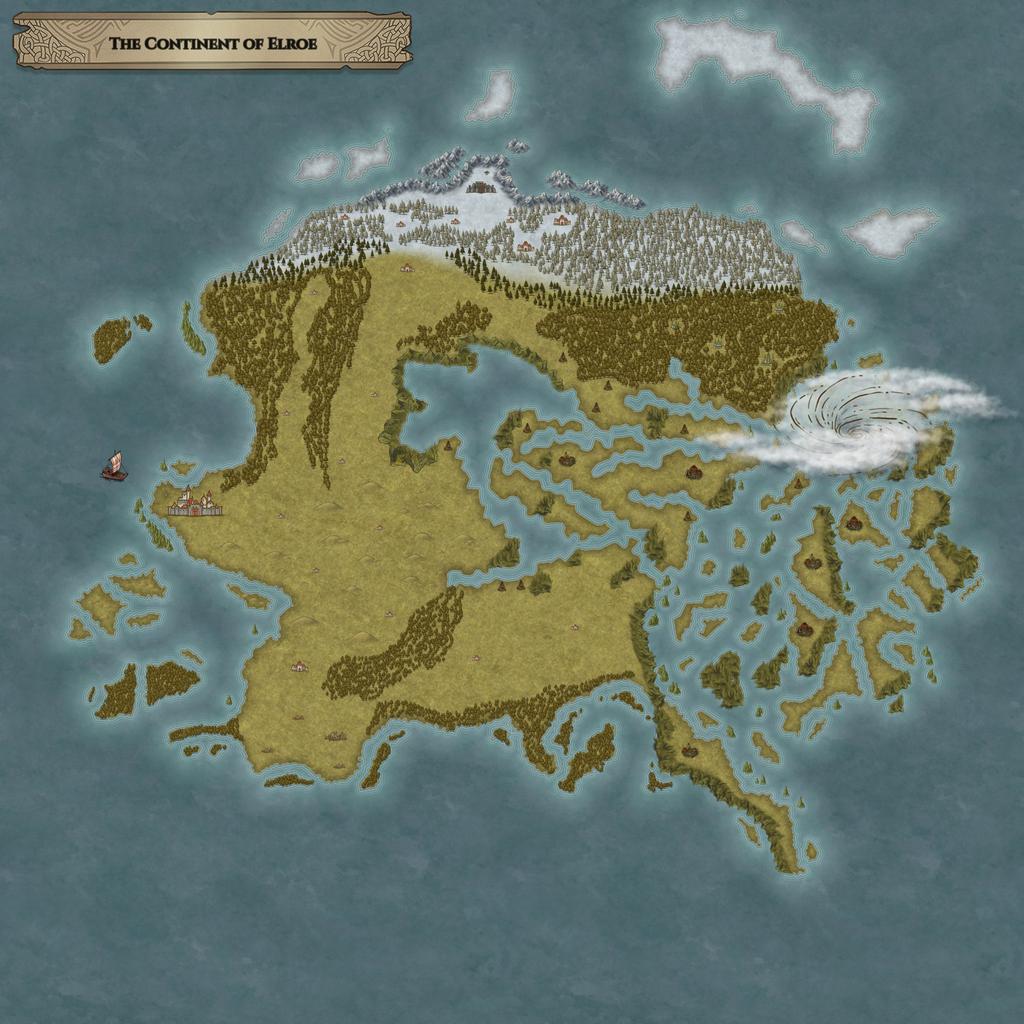The Continent of Elroe | Inkarnate - Create Fantasy Maps Online
