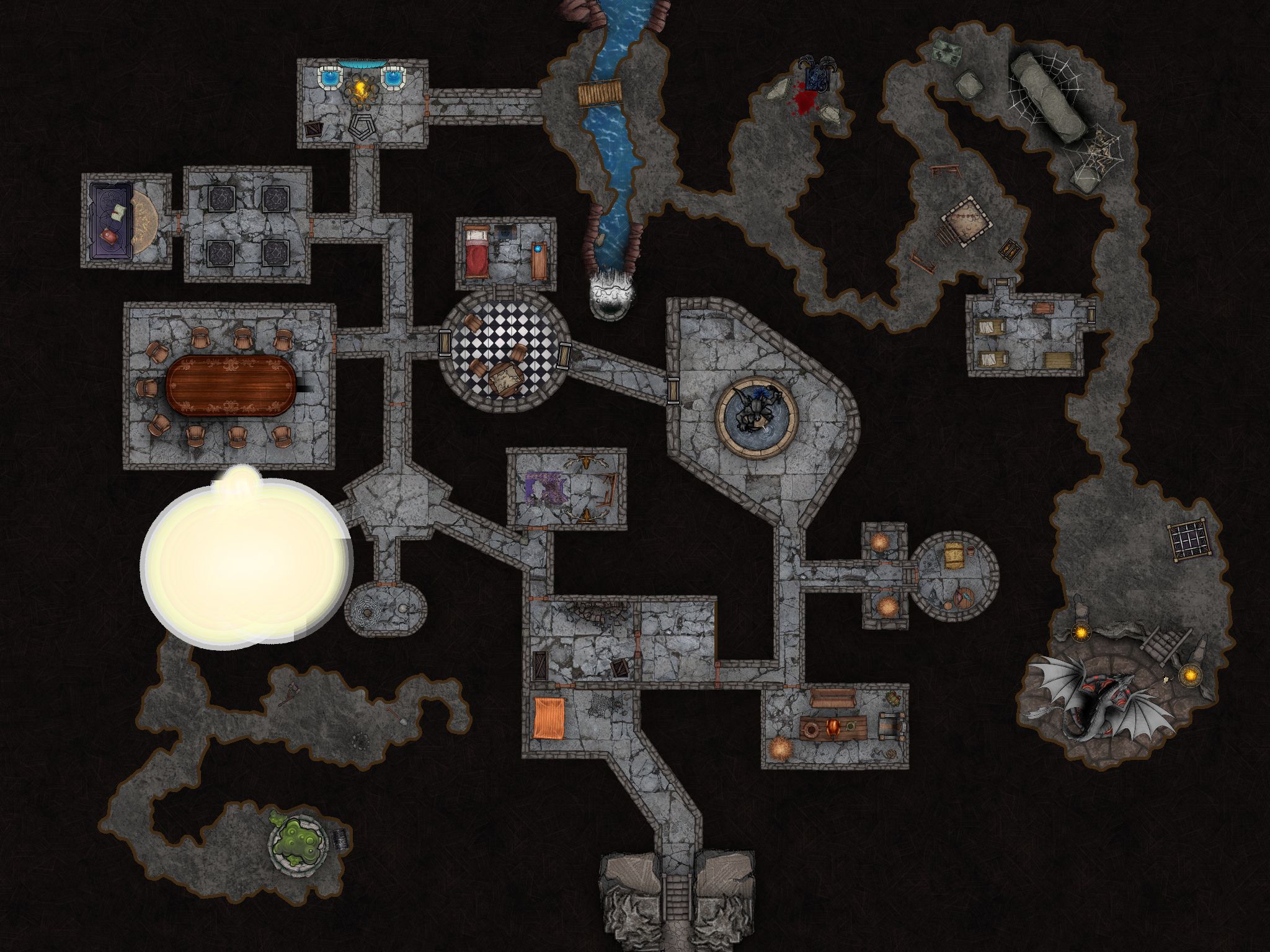 Phakohoho Dungeon - Kobold Lair | Inkarnate - Create Fantasy Maps Online