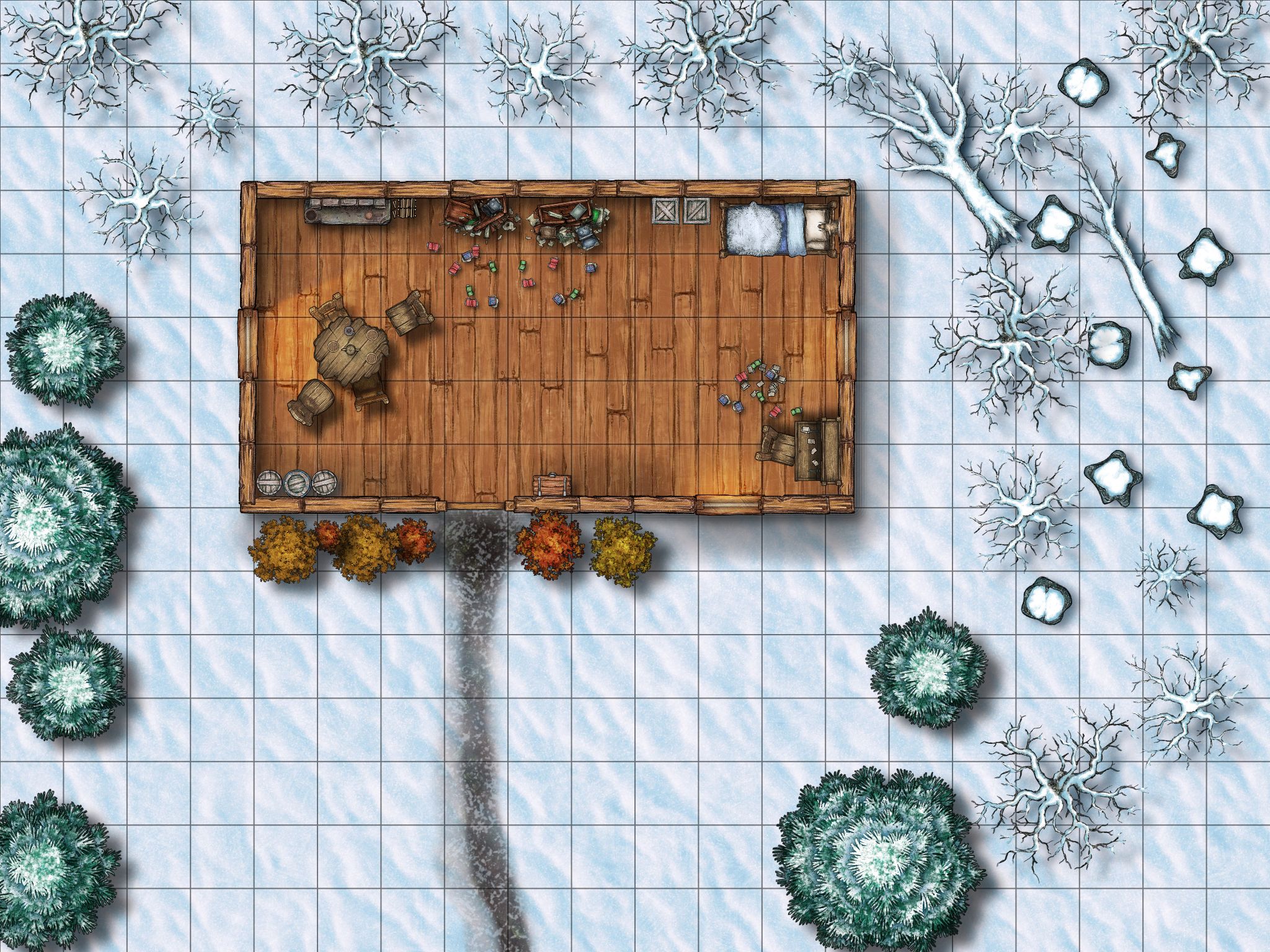 Snow Cabin [20x15] | Inkarnate - Create Fantasy Maps Online