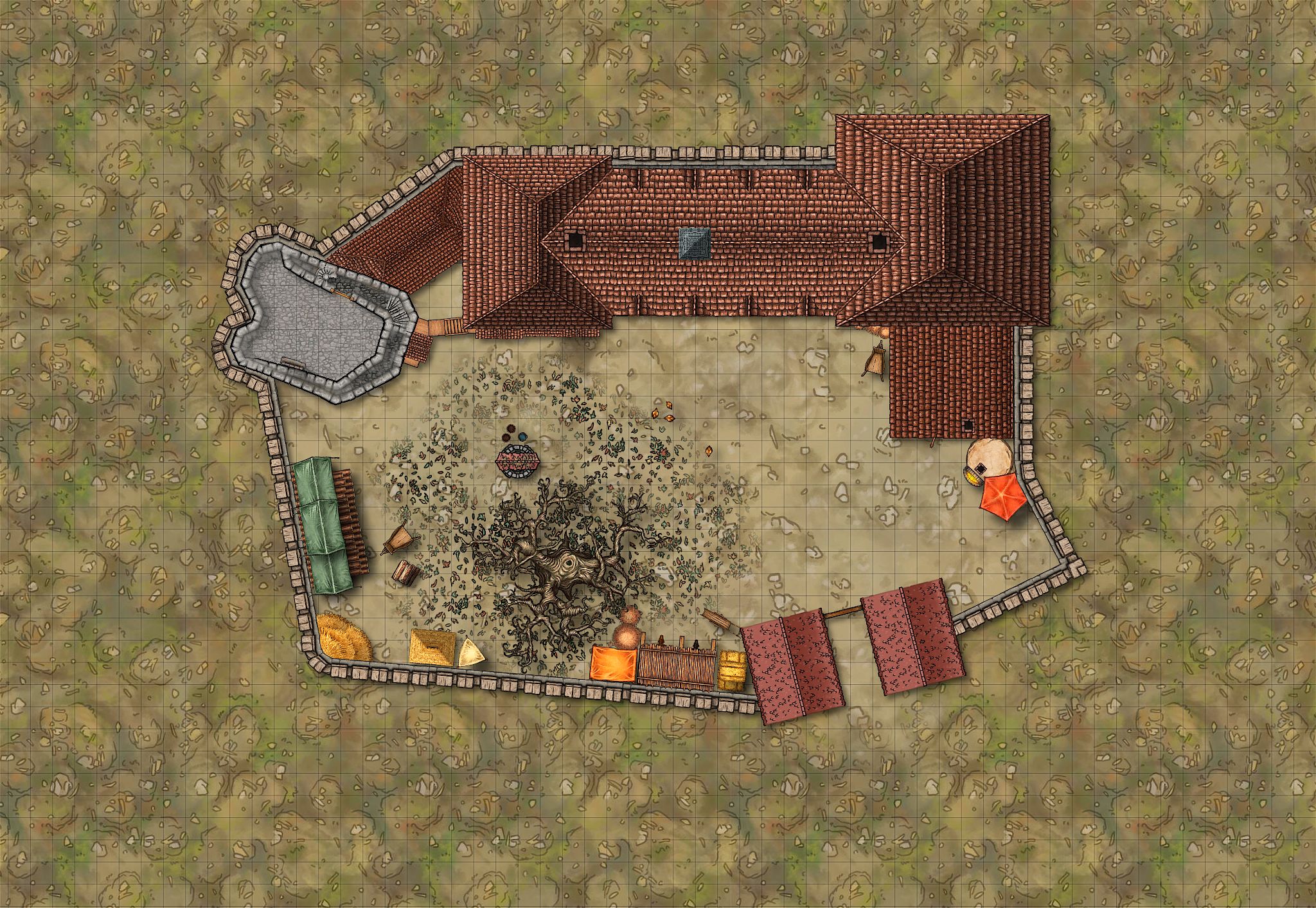 Castle Roofs | Inkarnate - Create Fantasy Maps Online