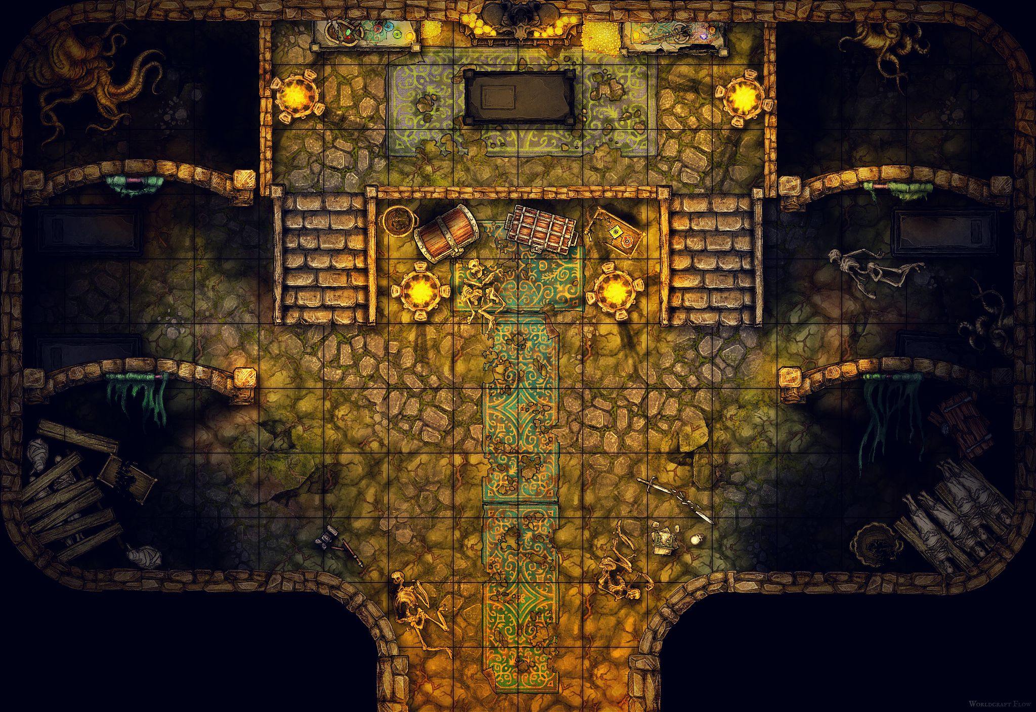 Barrow - main chamber | Inkarnate - Create Fantasy Maps Online
