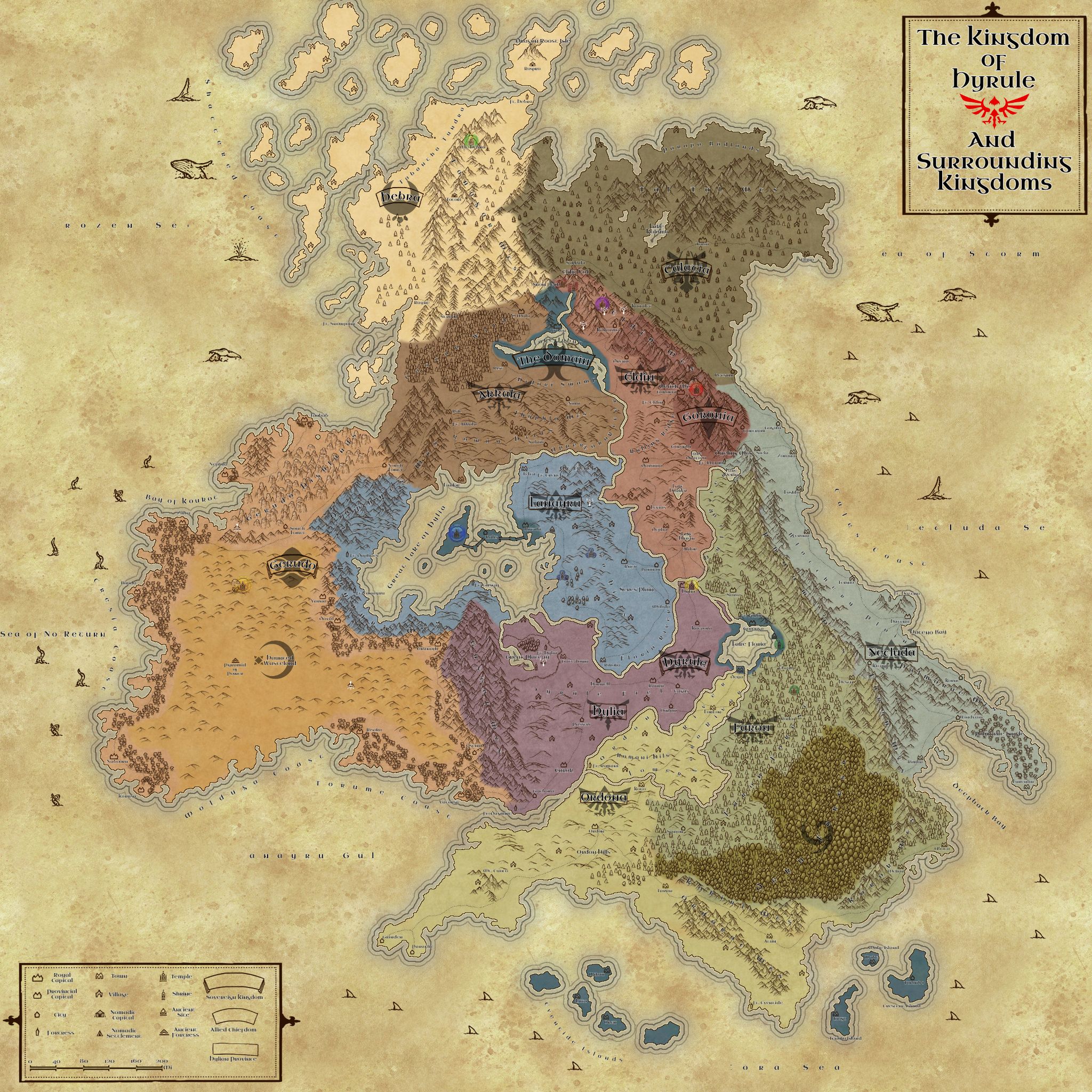 Map of Hyrule (Political) | Inkarnate - Create Fantasy Maps Online