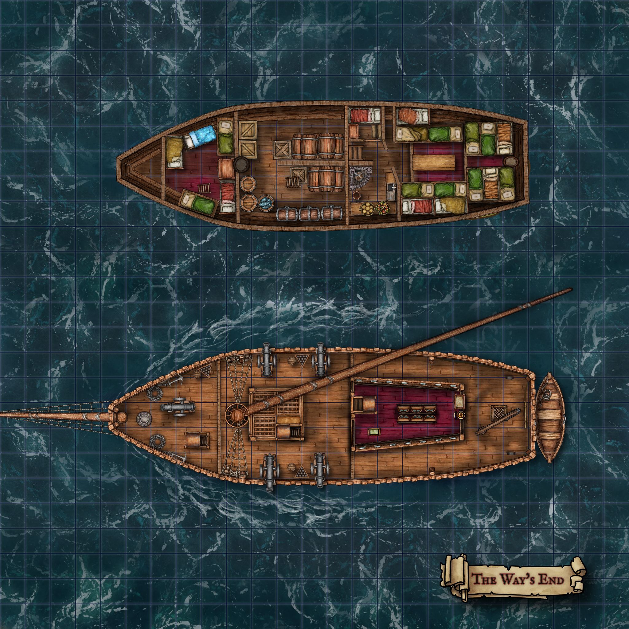The Way's End: Sloop: Ship | Inkarnate - Create Fantasy Maps Online