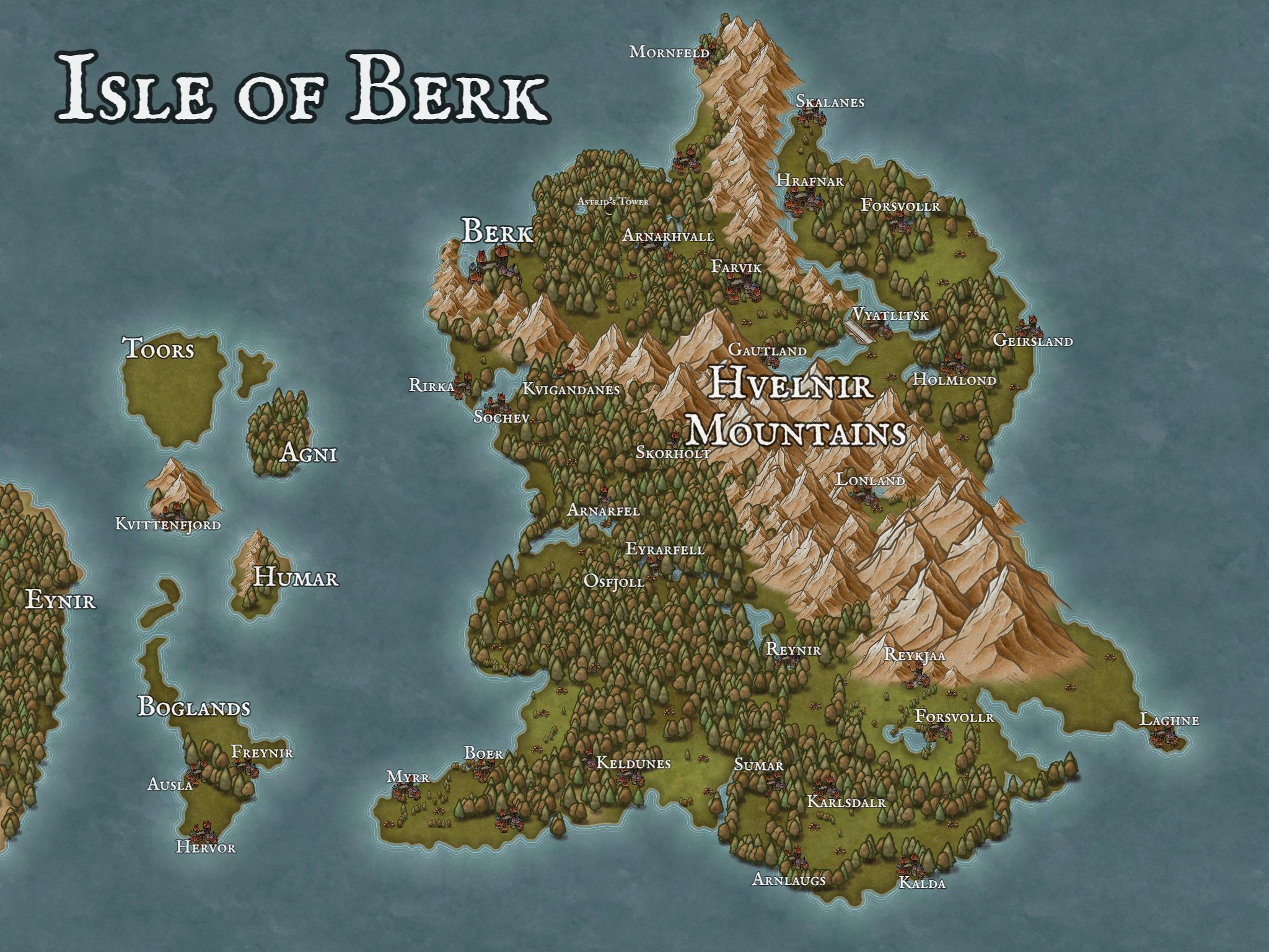 Isle of Berk | Inkarnate - Create Fantasy Maps Online