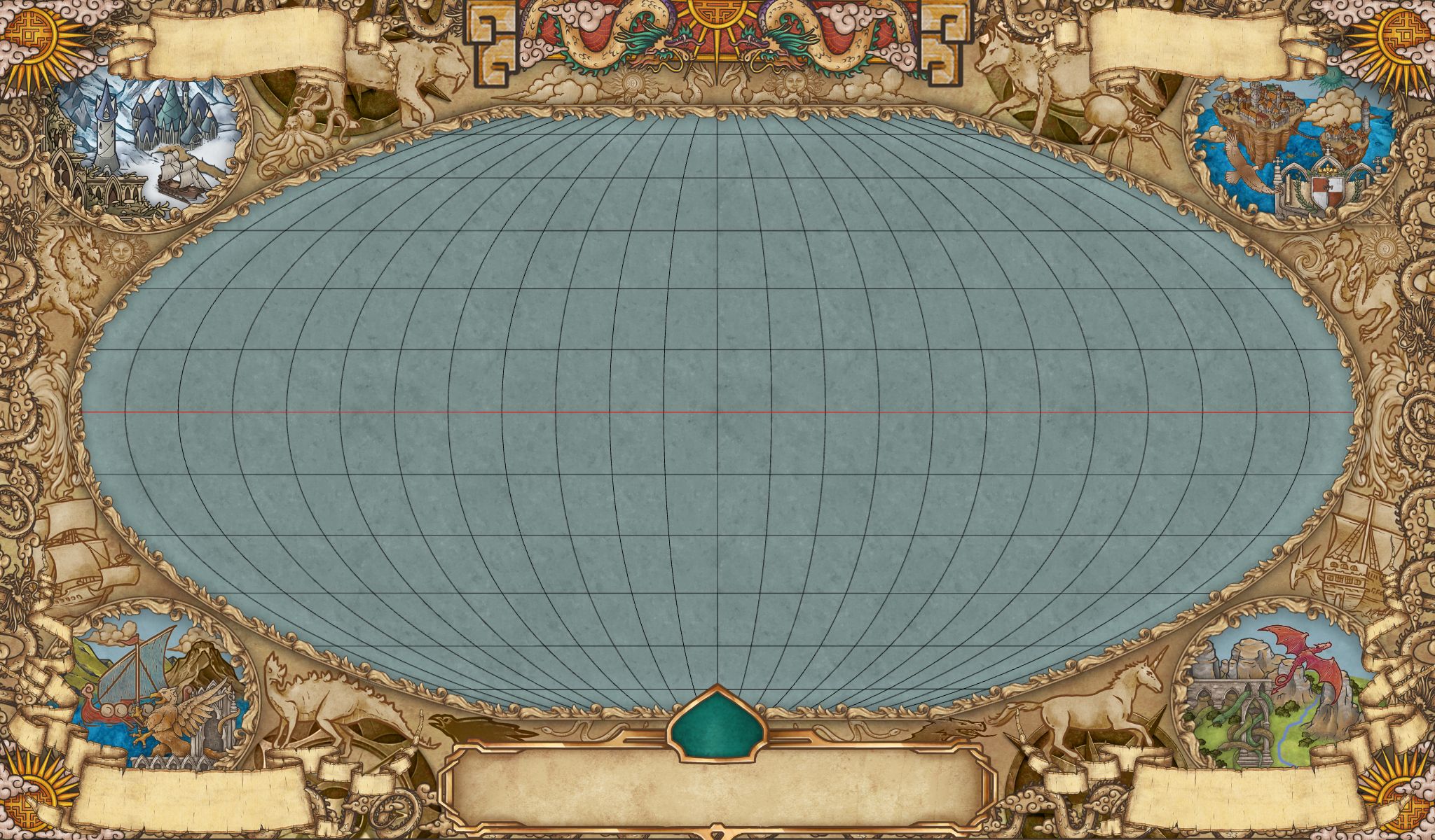 World Map Frame | Inkarnate - Create Fantasy Maps Online