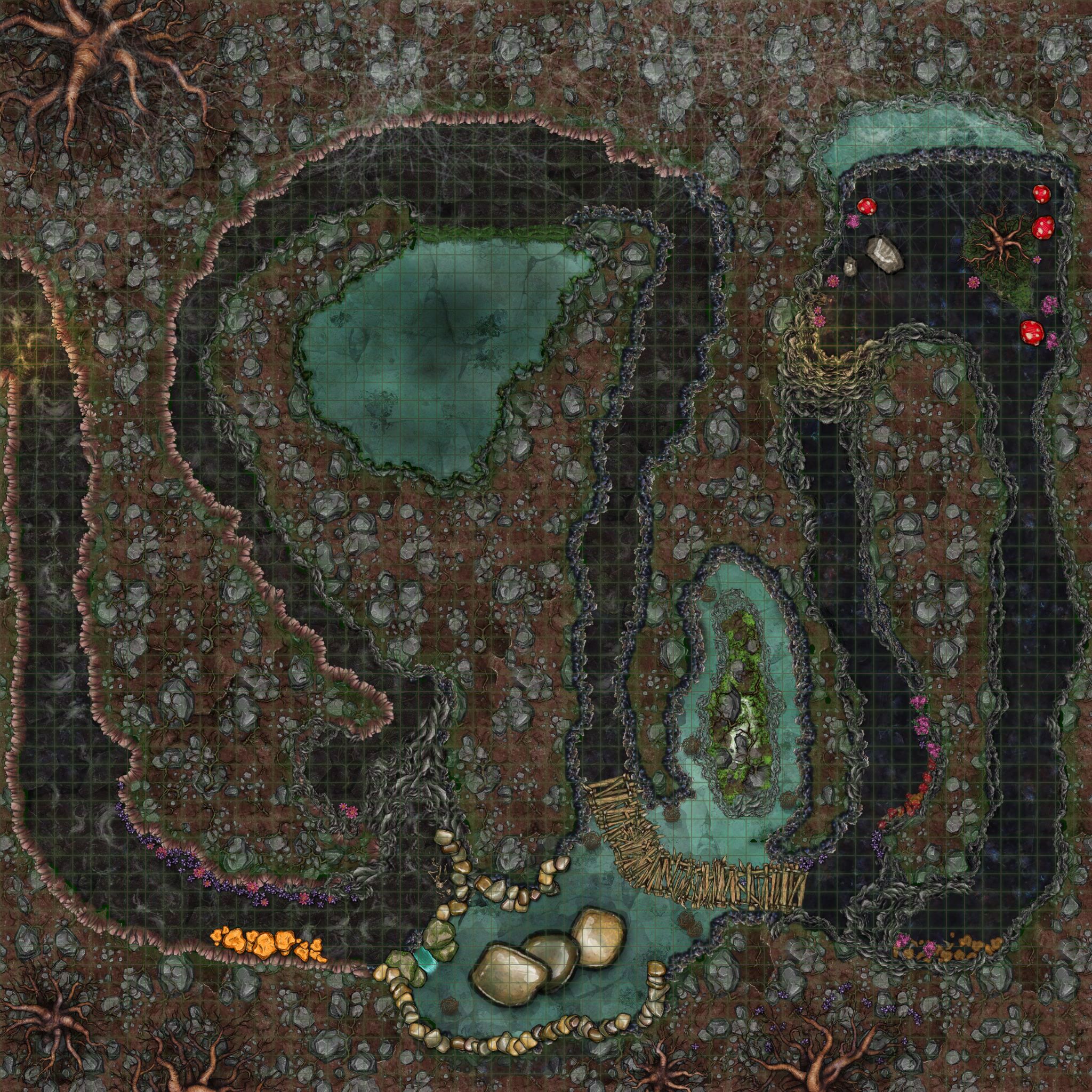 Gloomrock Caverns | Inkarnate - Create Fantasy Maps Online
