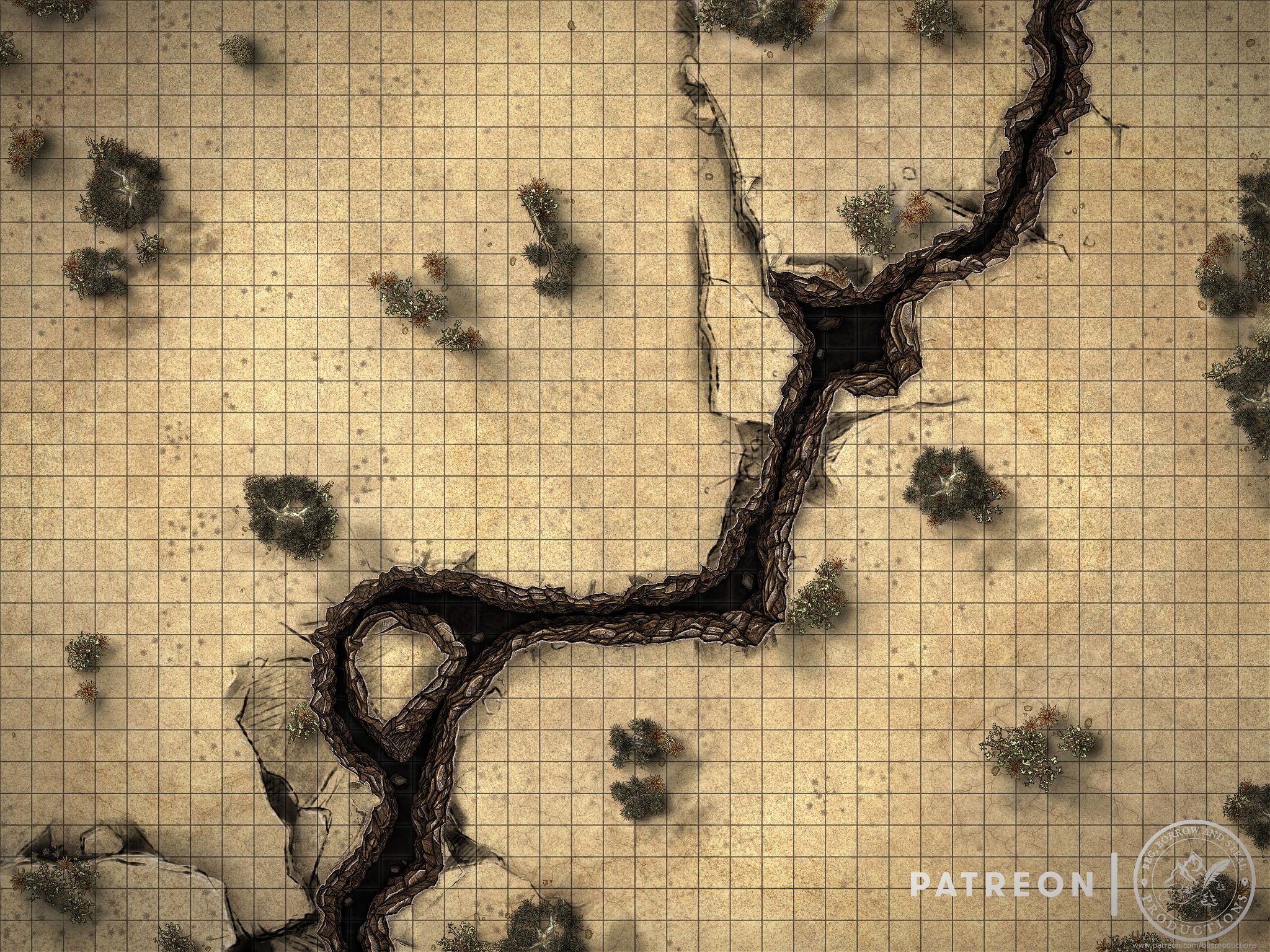 Desert Fault Line 4 | Inkarnate - Create Fantasy Maps Online