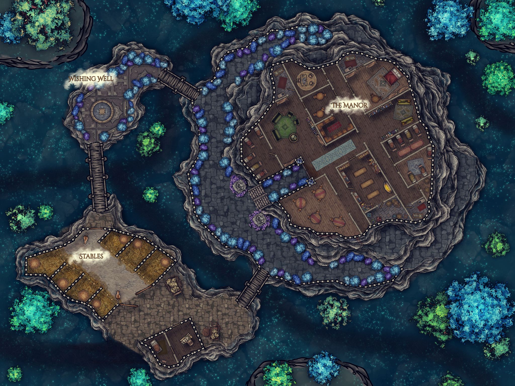 Forest Fortress | Inkarnate - Create Fantasy Maps Online