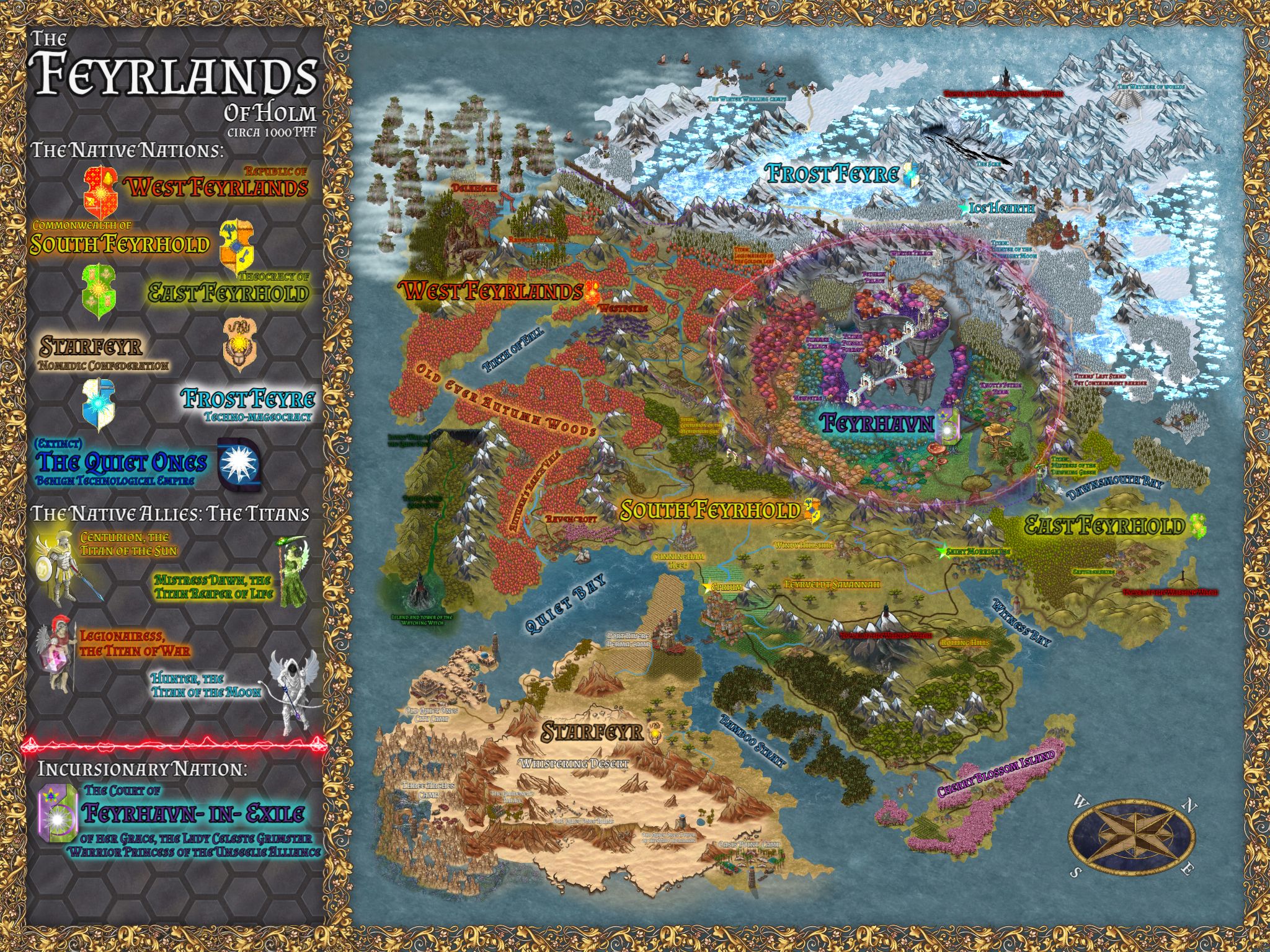 Feyrlands of Holm | Inkarnate - Create Fantasy Maps Online