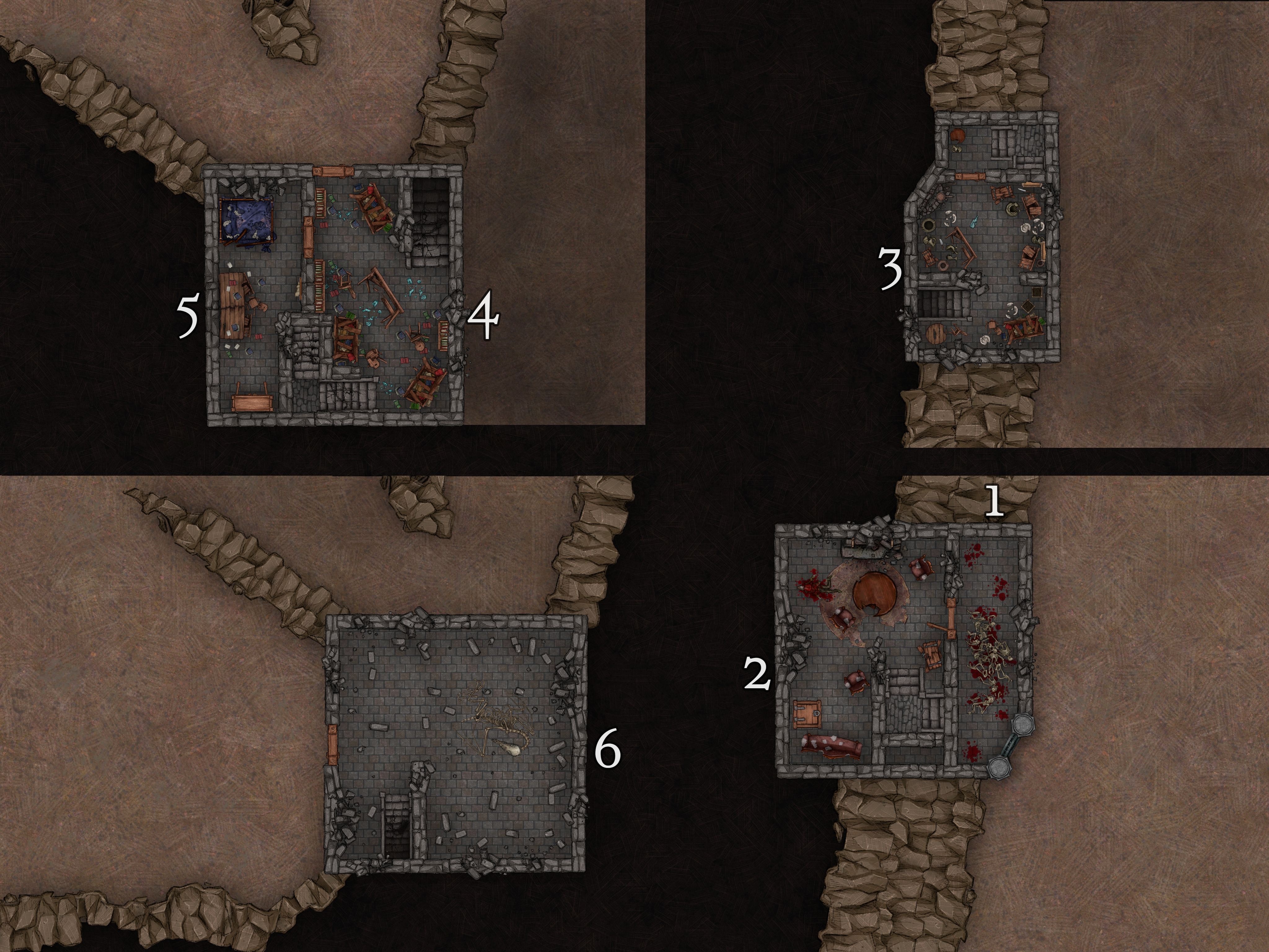 Tower of Gnolls Upstairs | Inkarnate - Create Fantasy Maps Online