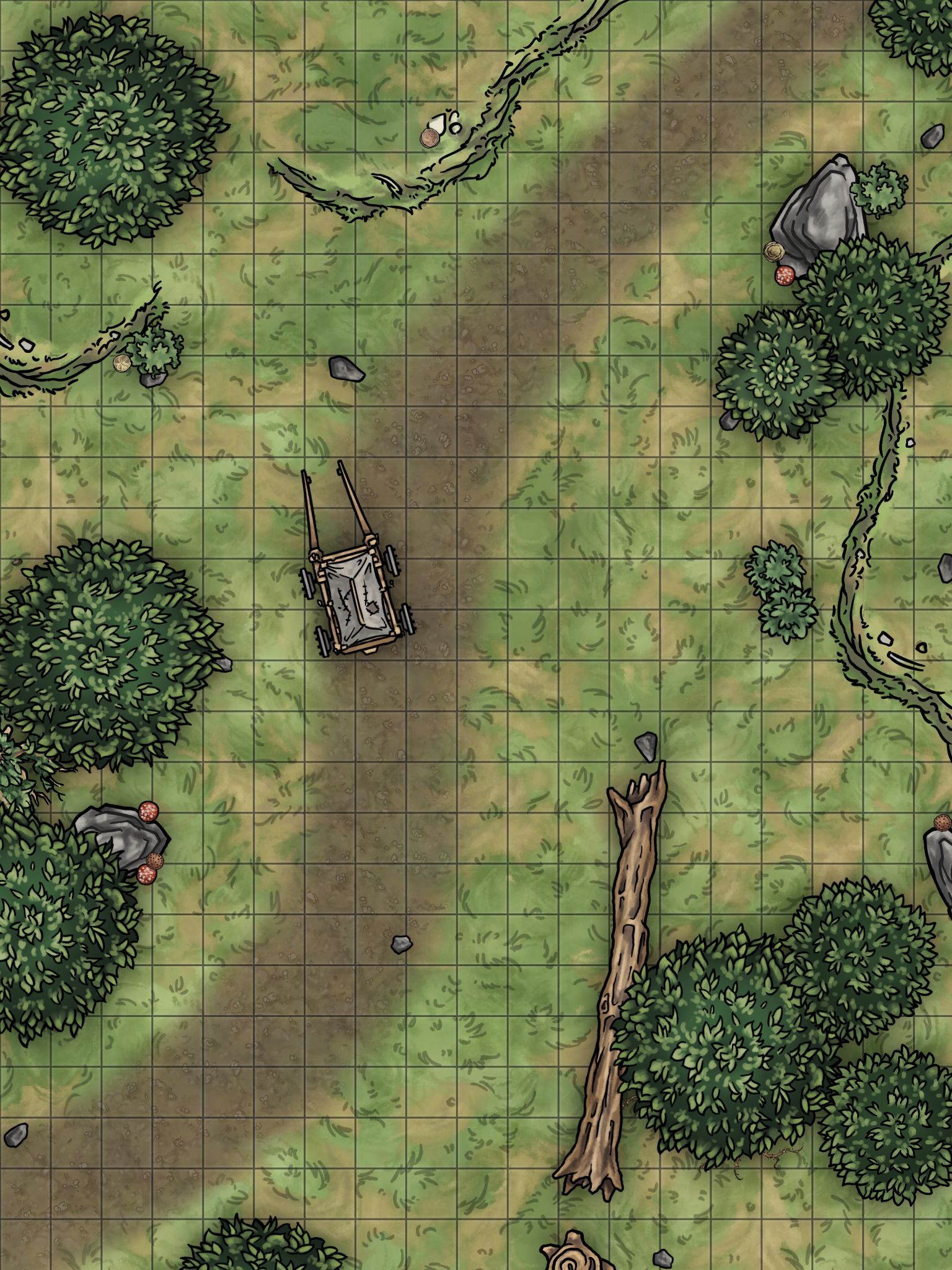Ambush on the Barrel Run Road | Inkarnate - Create Fantasy Maps Online