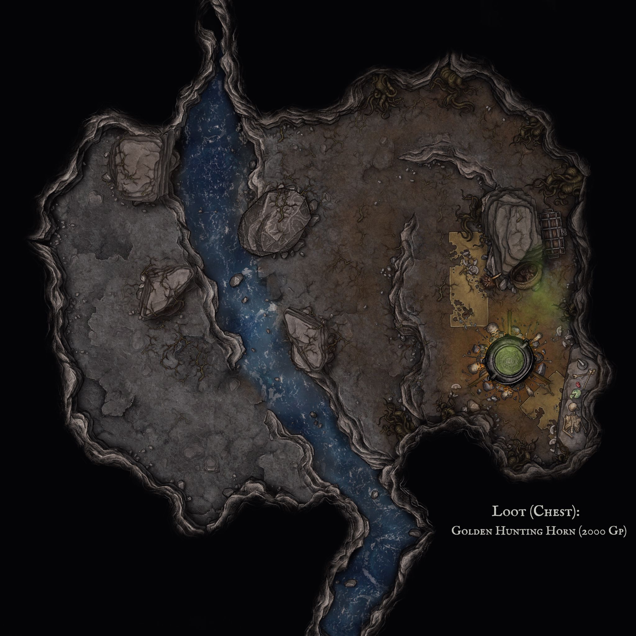 Sýrgu's Rest - Cave Interior / Witch's Cave | Inkarnate - Create ...