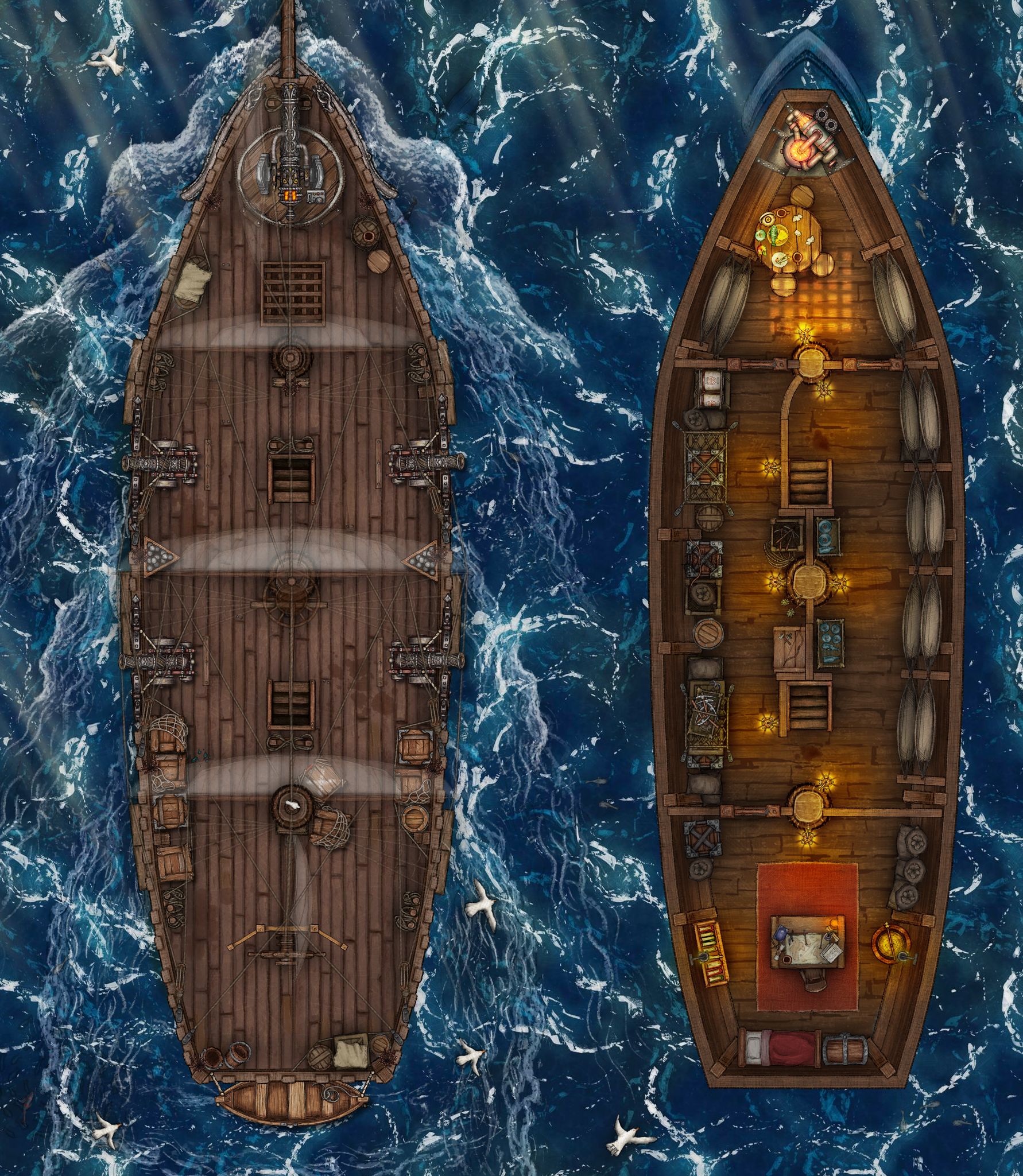 Brigantine battle map | Inkarnate - Create Fantasy Maps Online