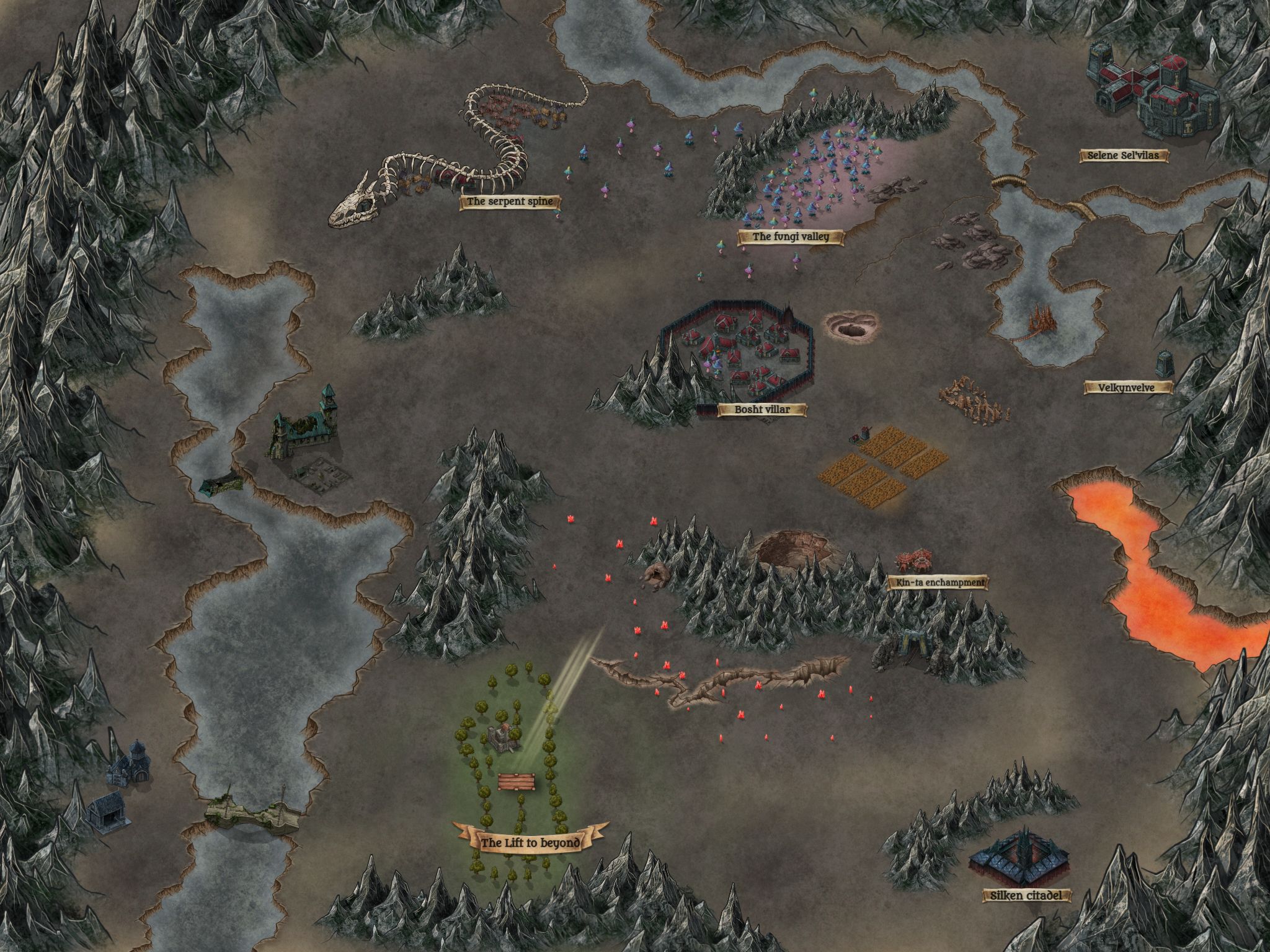 Underdark region- pc version | Inkarnate - Create Fantasy Maps Online