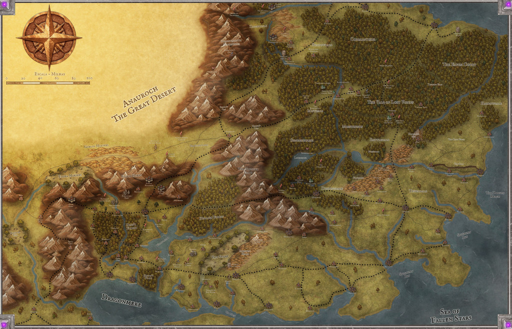 Cormanthor and Dale Lands | Inkarnate - Create Fantasy Maps Online