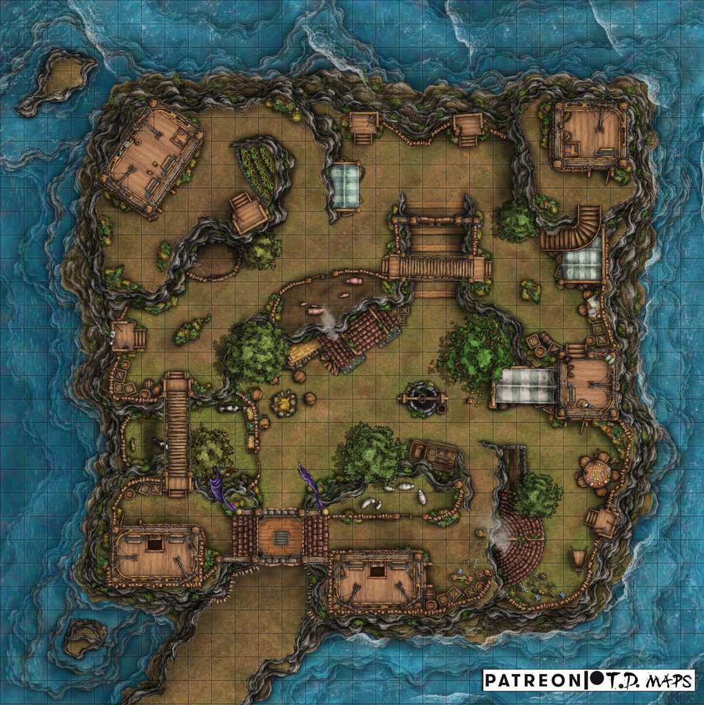 Oasis Grotto Top 5 room | Inkarnate - Create Fantasy Maps Online