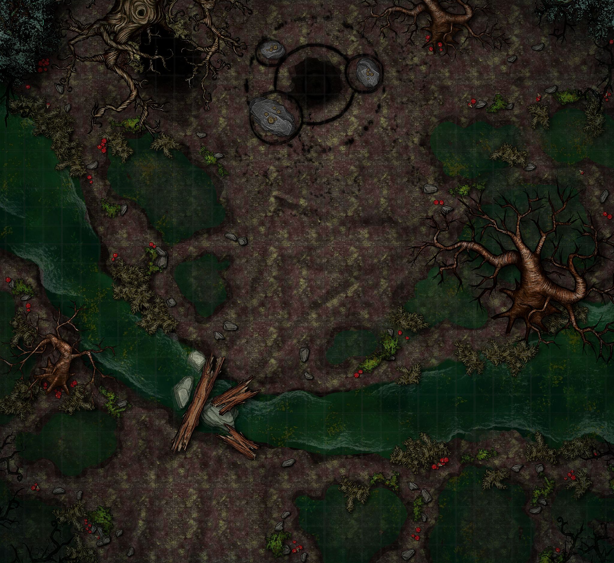 Hag's Lair above ground | Inkarnate - Create Fantasy Maps Online