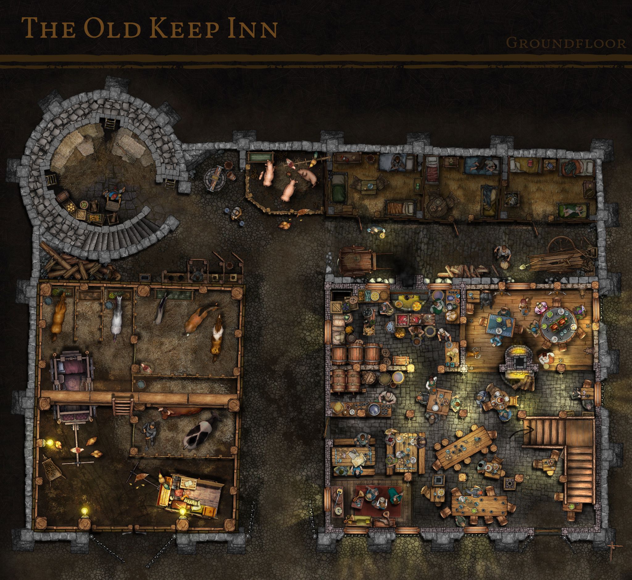 The Old Keep Inn | Inkarnate - Create Fantasy Maps Online