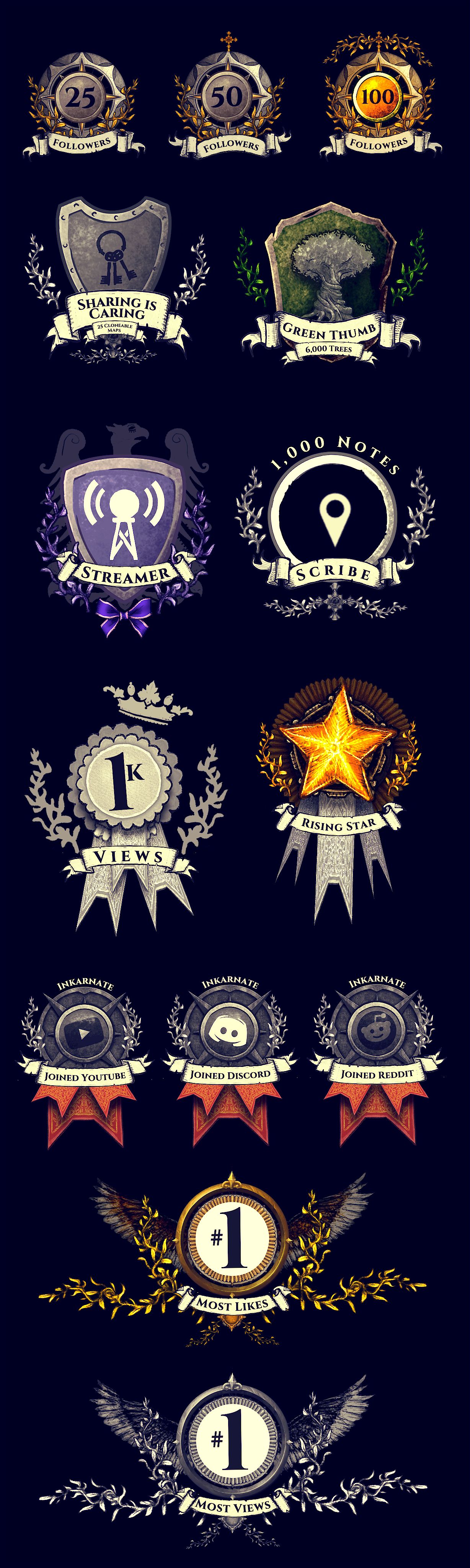 Ink Badges #4 | Inkarnate - Create Fantasy Maps Online