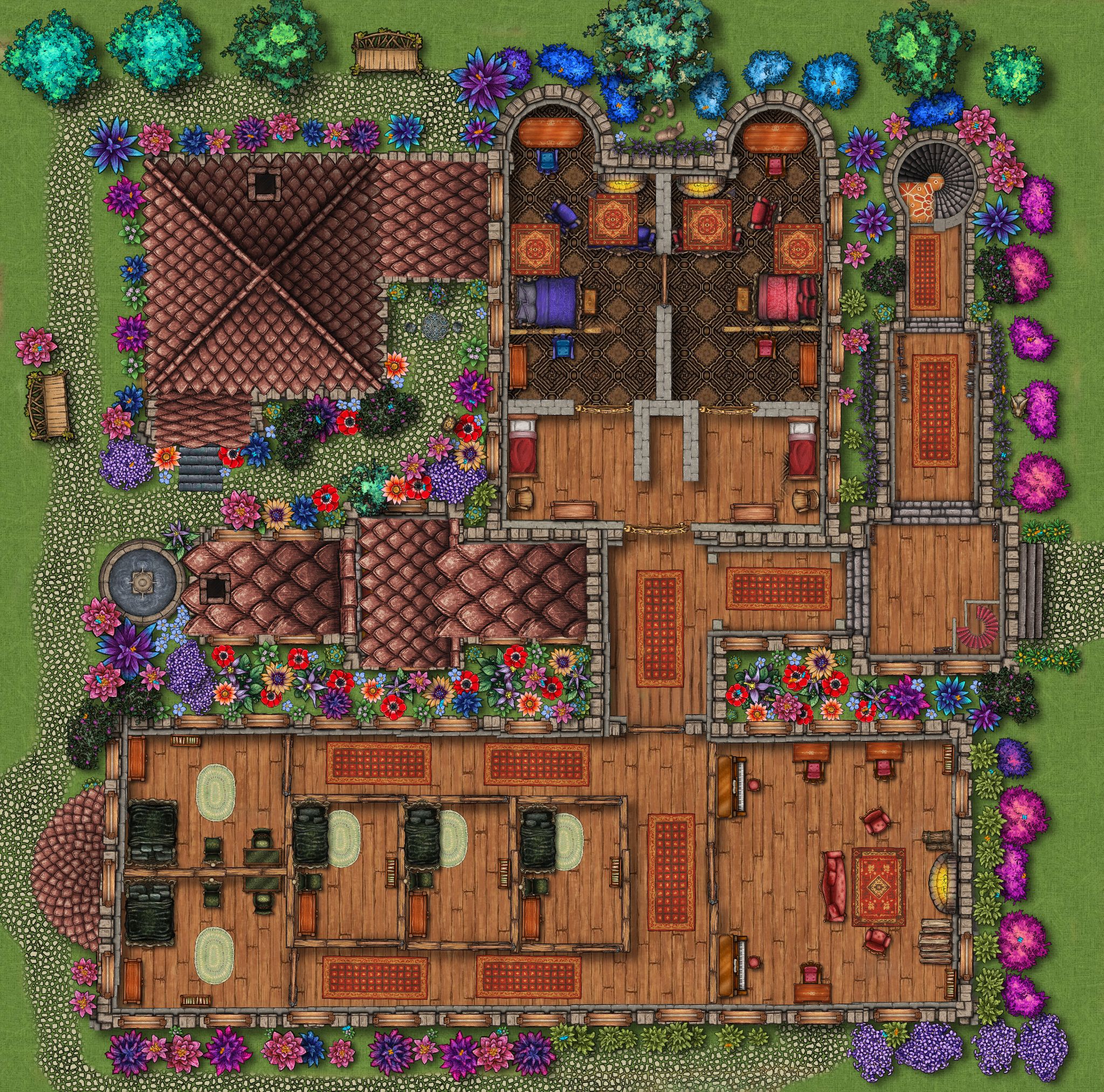 CASTLE FOURTH FLOOR | Inkarnate - Create Fantasy Maps Online