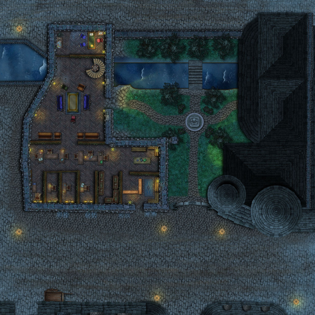 Crow's Foot Police Station 1st Floor | Inkarnate - Create Fantasy Maps ...
