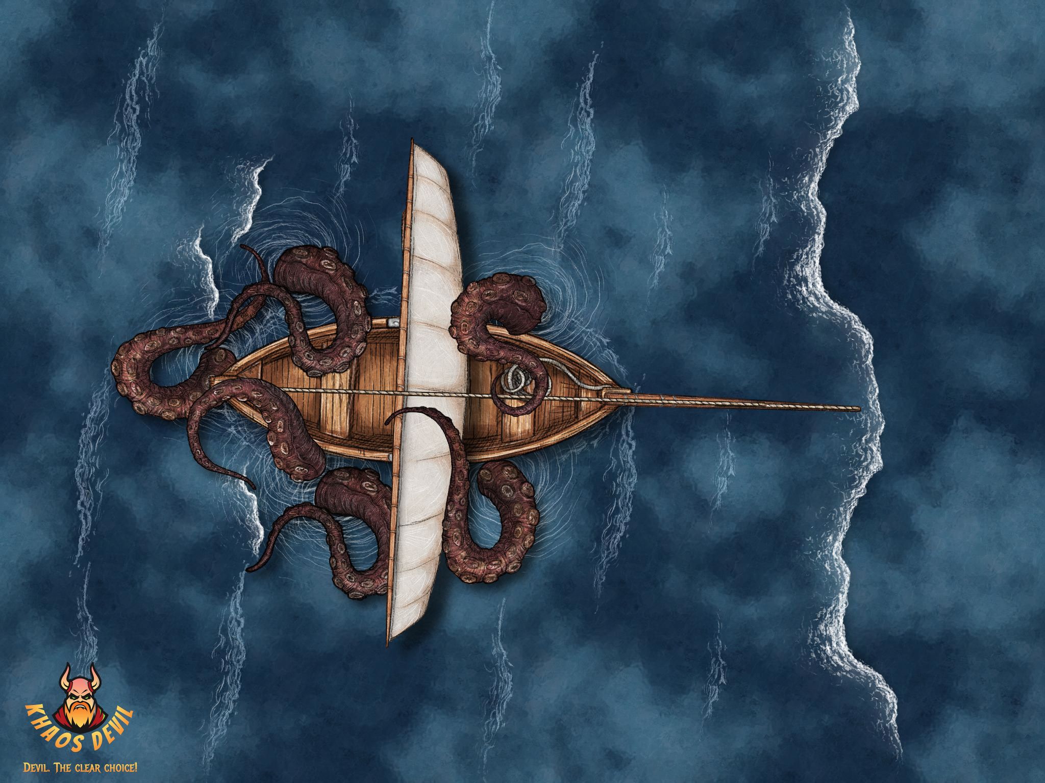 Lake Sail boat attack | Inkarnate - Create Fantasy Maps Online
