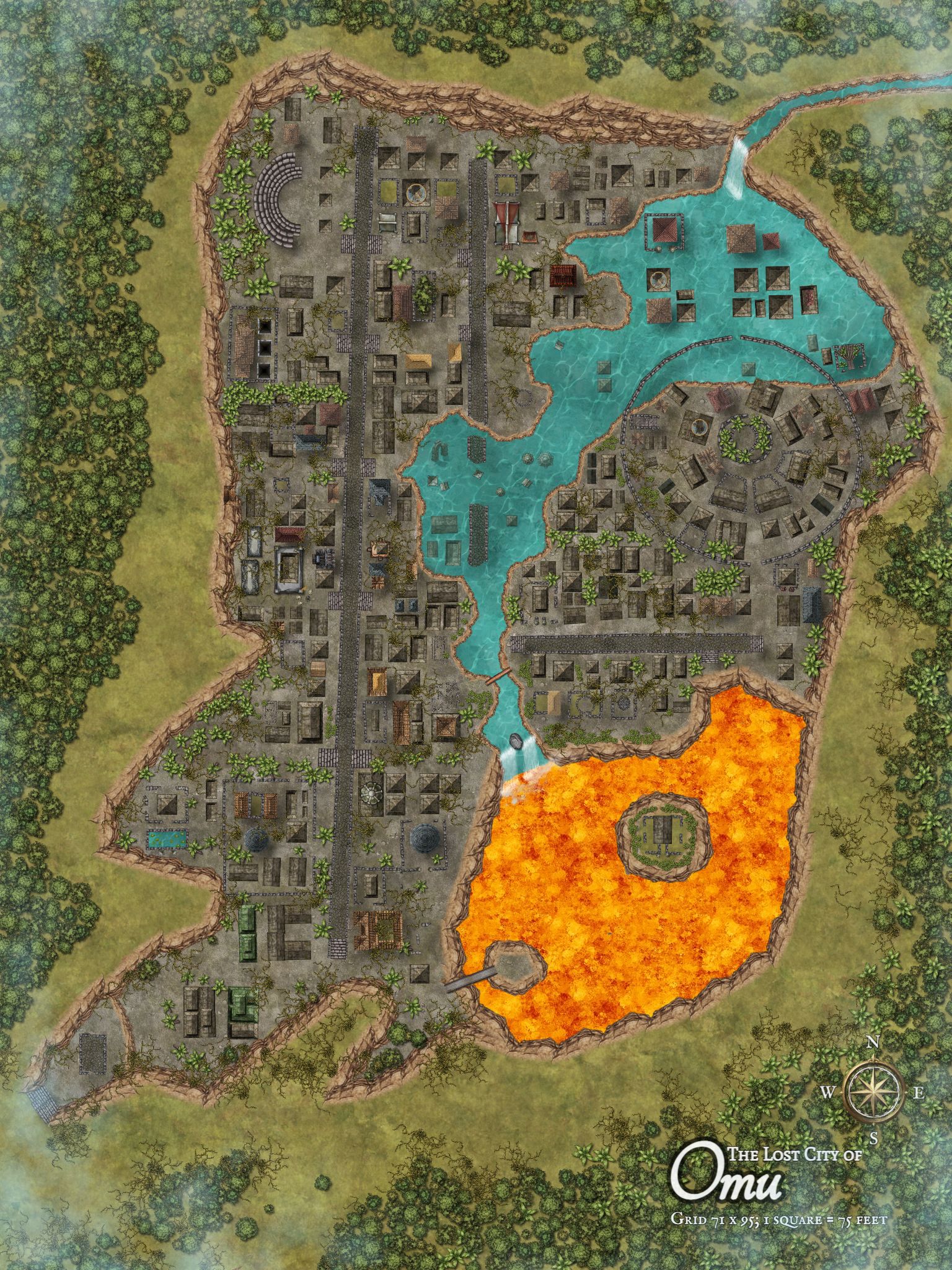 Omu, the Lost City | Inkarnate - Create Fantasy Maps Online