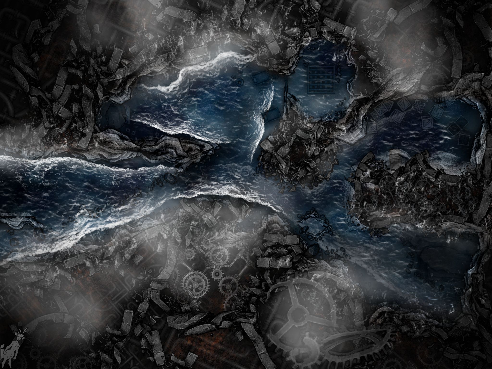 Rusty Tunnels 1.15 | Inkarnate - Create Fantasy Maps Online