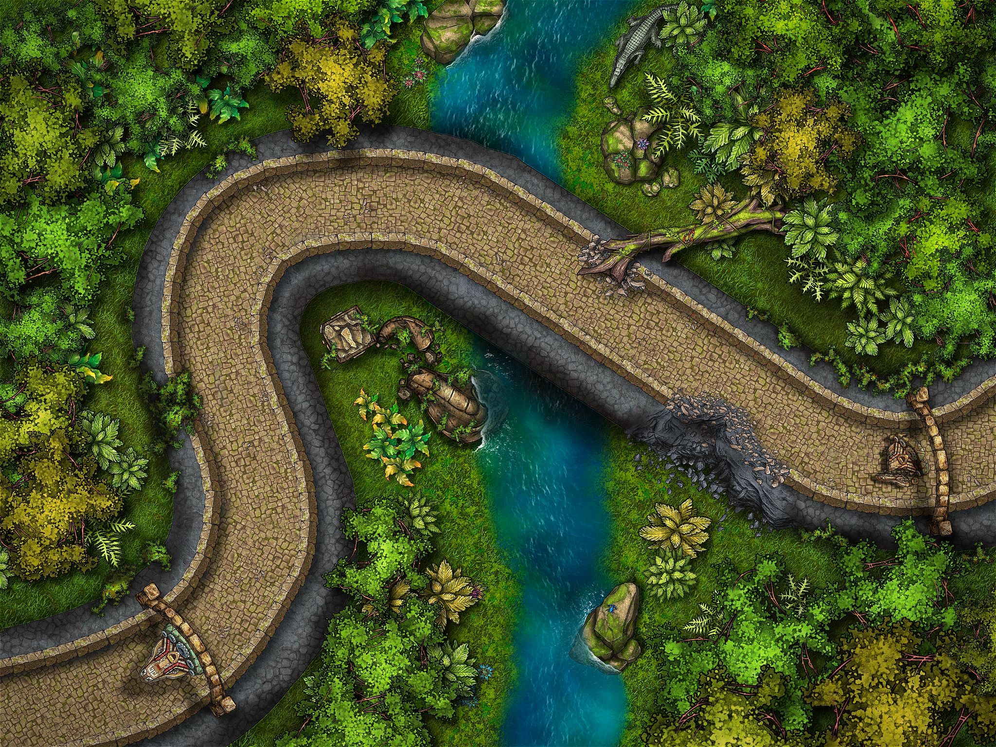 The Ancient Slithering Road | Inkarnate - Create Fantasy Maps Online