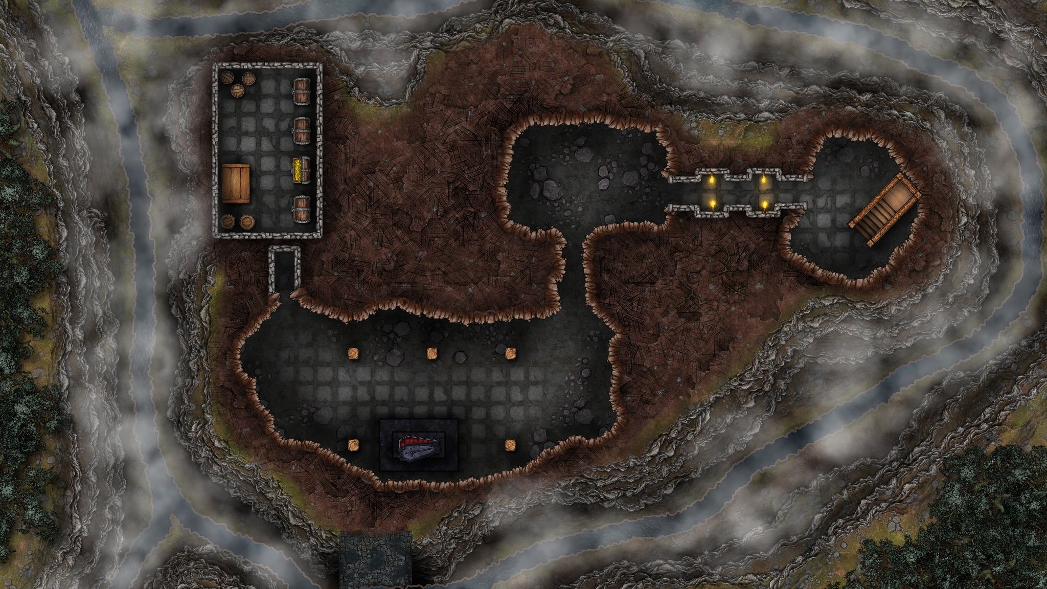Vampire Lord Castle - Crypt | Inkarnate - Create Fantasy Maps Online