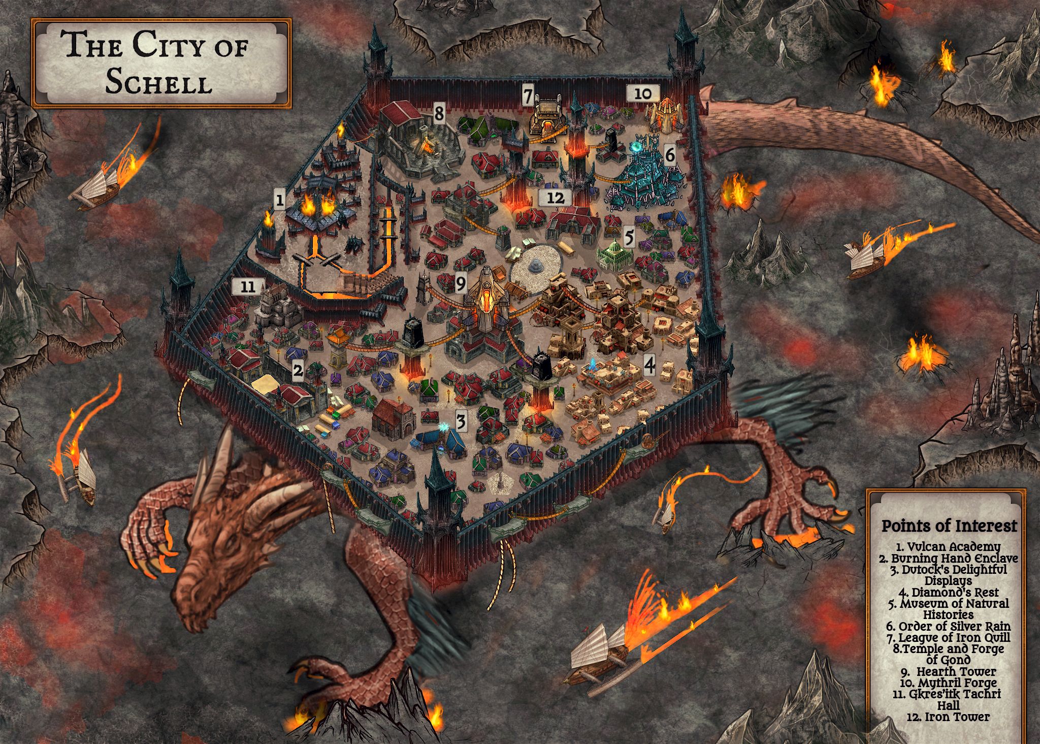 City of Schell | Inkarnate - Create Fantasy Maps Online