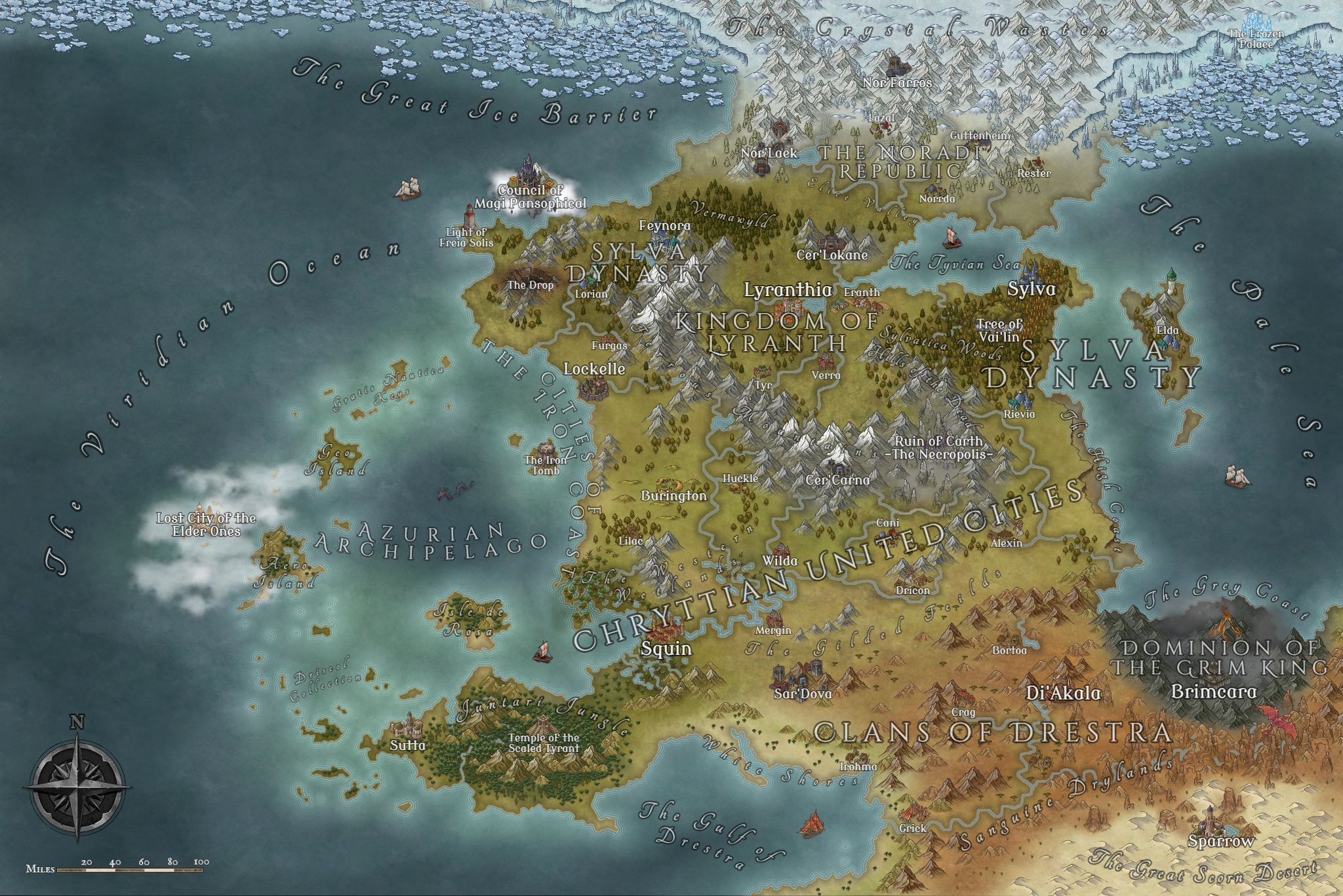 August 2024 Contest Map - The Central Realm of Vai'lin | Inkarnate ...
