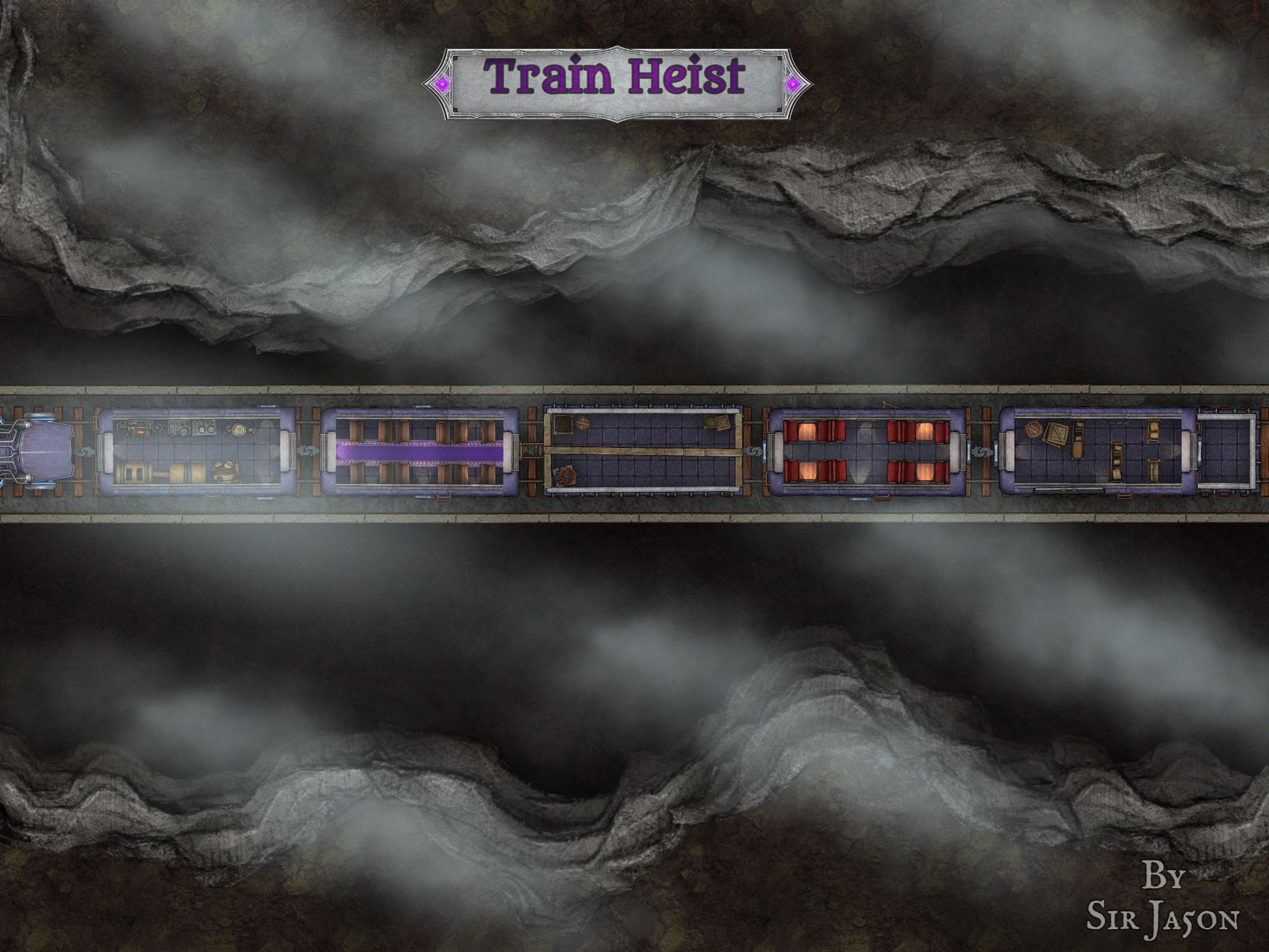 Train Over Chasm | Inkarnate - Create Fantasy Maps Online