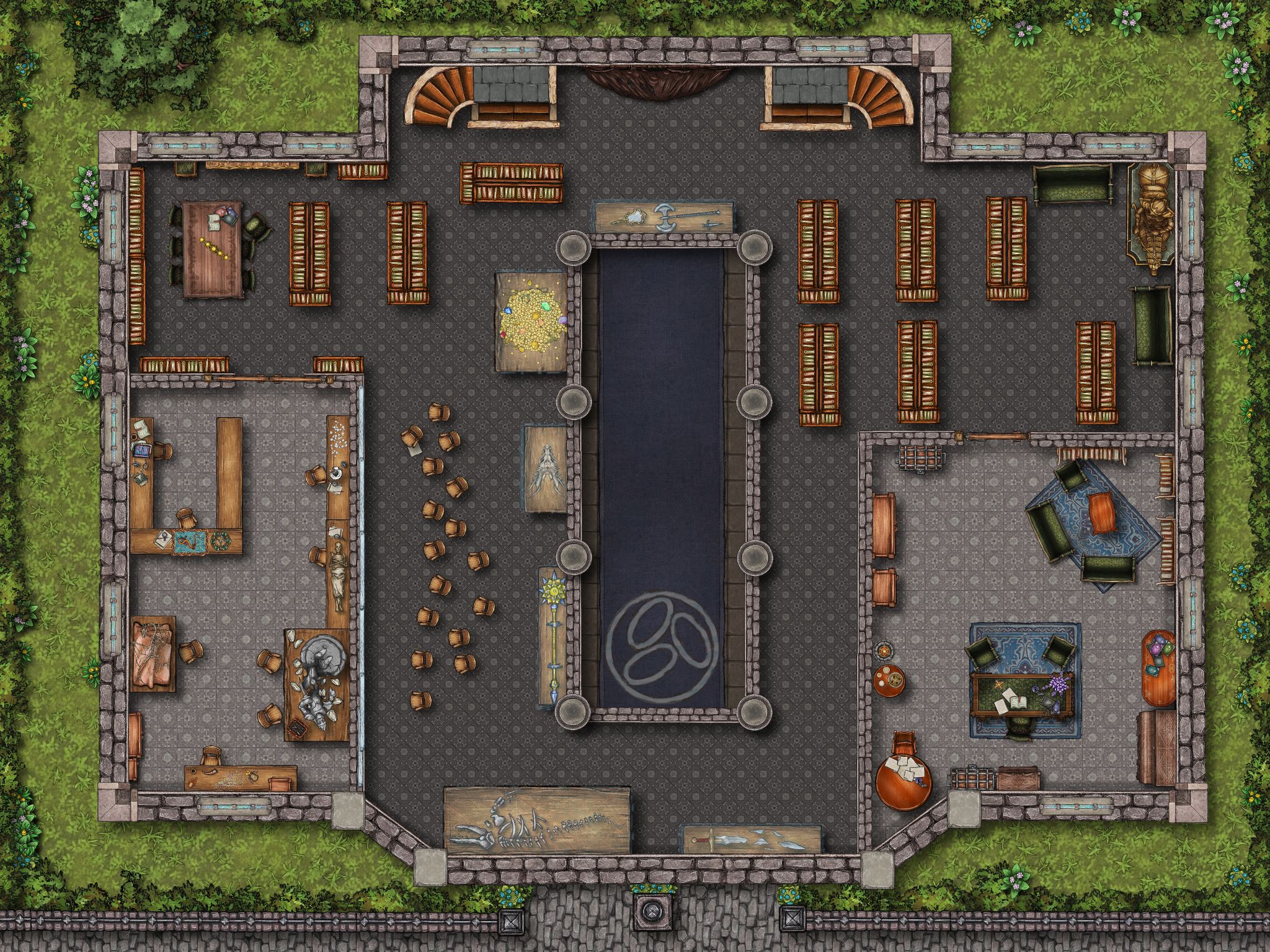Museum Second Floor | Inkarnate - Create Fantasy Maps Online