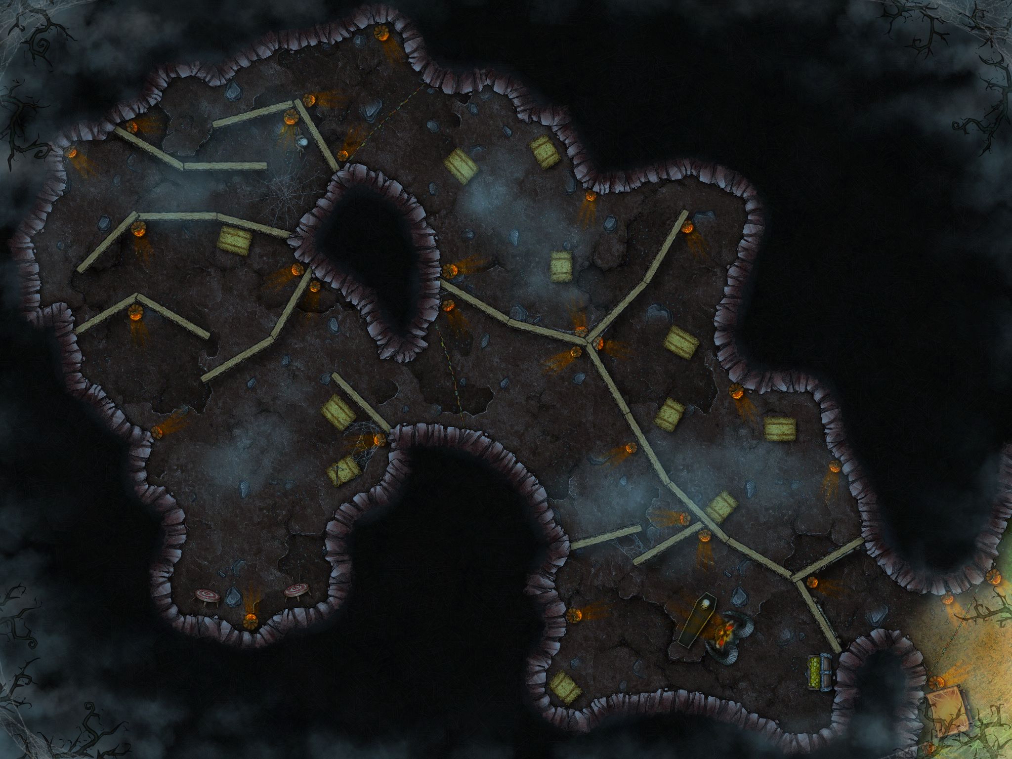 Maptober - #22 Terror Mines | Inkarnate - Create Fantasy Maps Online