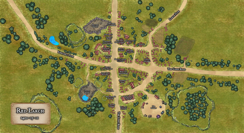 Red Larch (Town) | Inkarnate - Create Fantasy Maps Online