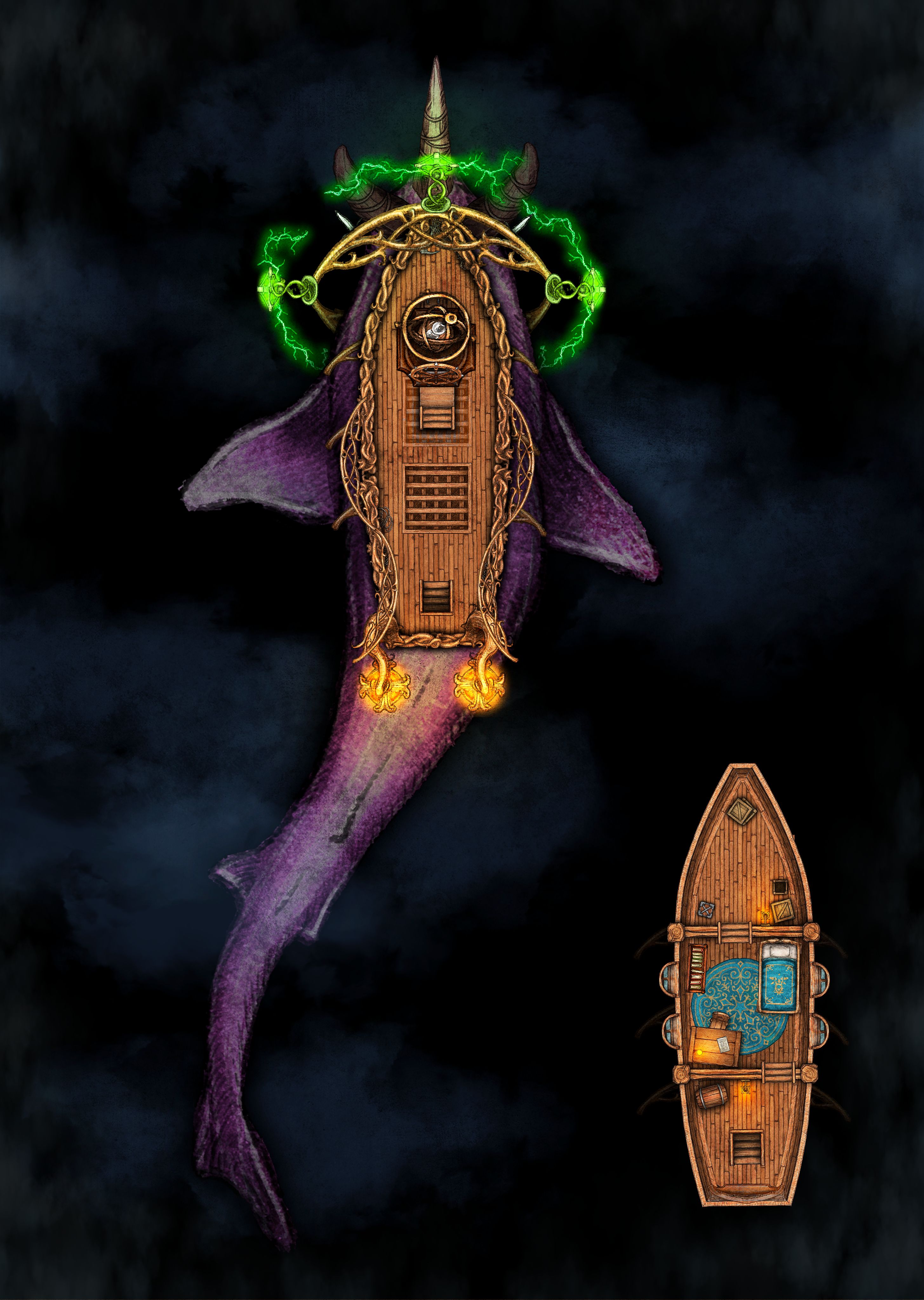 Spelljammer Ship 2 | Inkarnate - Create Fantasy Maps Online