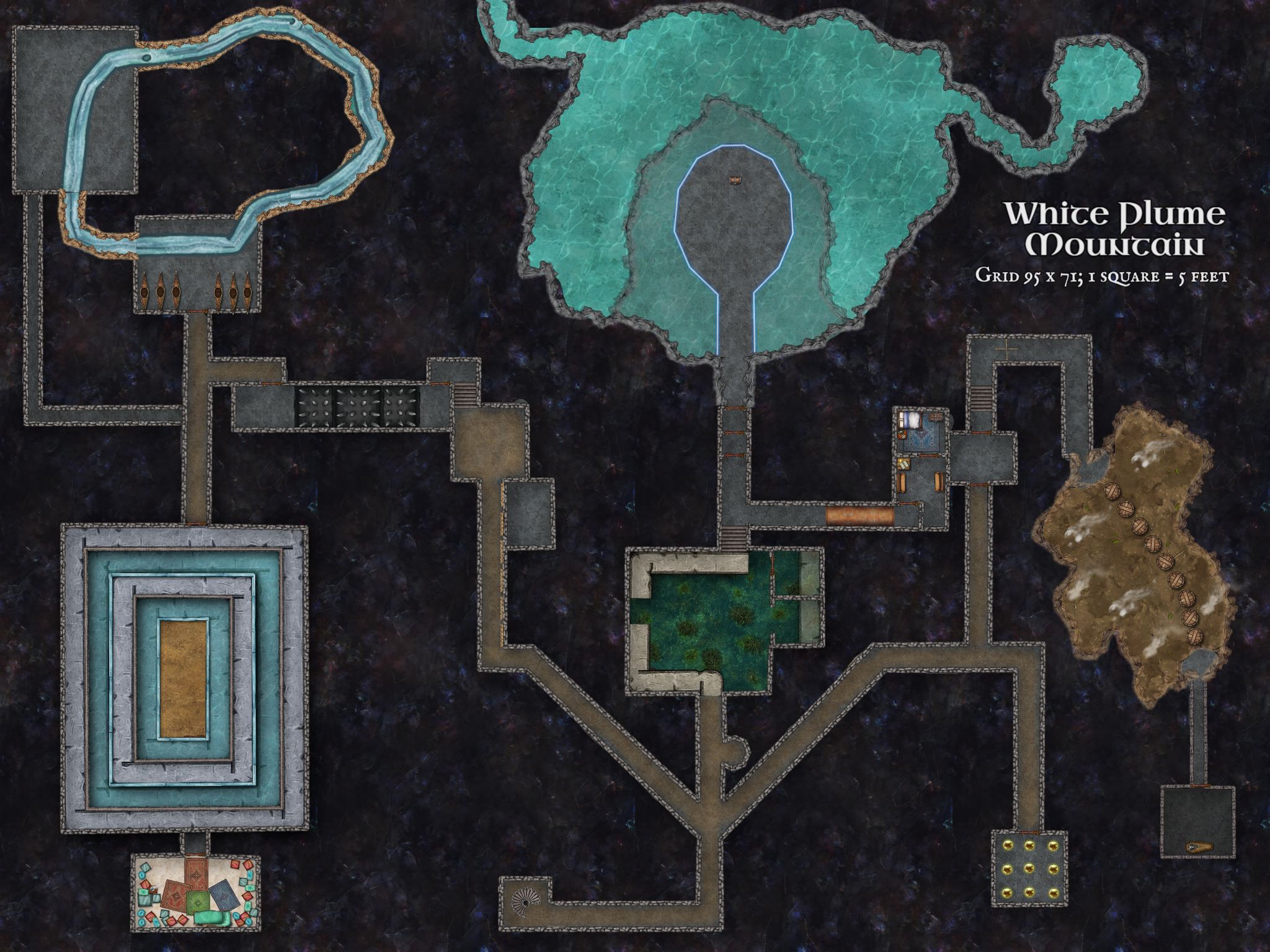 White Plume Mountain | Inkarnate - Create Fantasy Maps Online