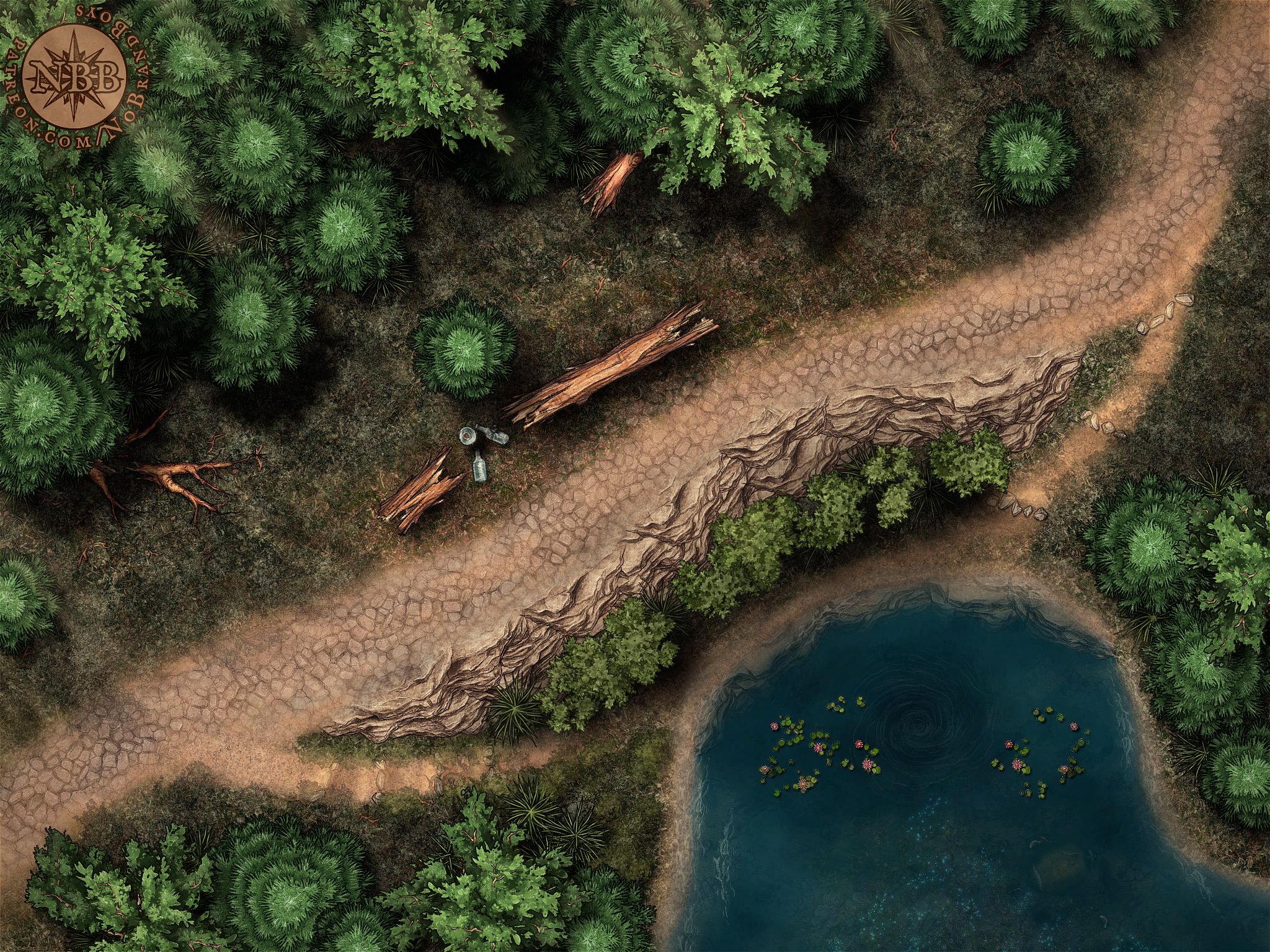 Cliff-Face Ambush | Inkarnate - Create Fantasy Maps Online