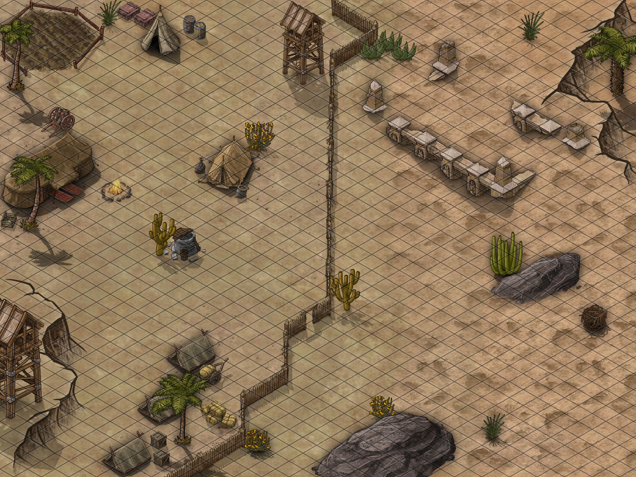 Desert Outpost | Inkarnate - Create Fantasy Maps Online