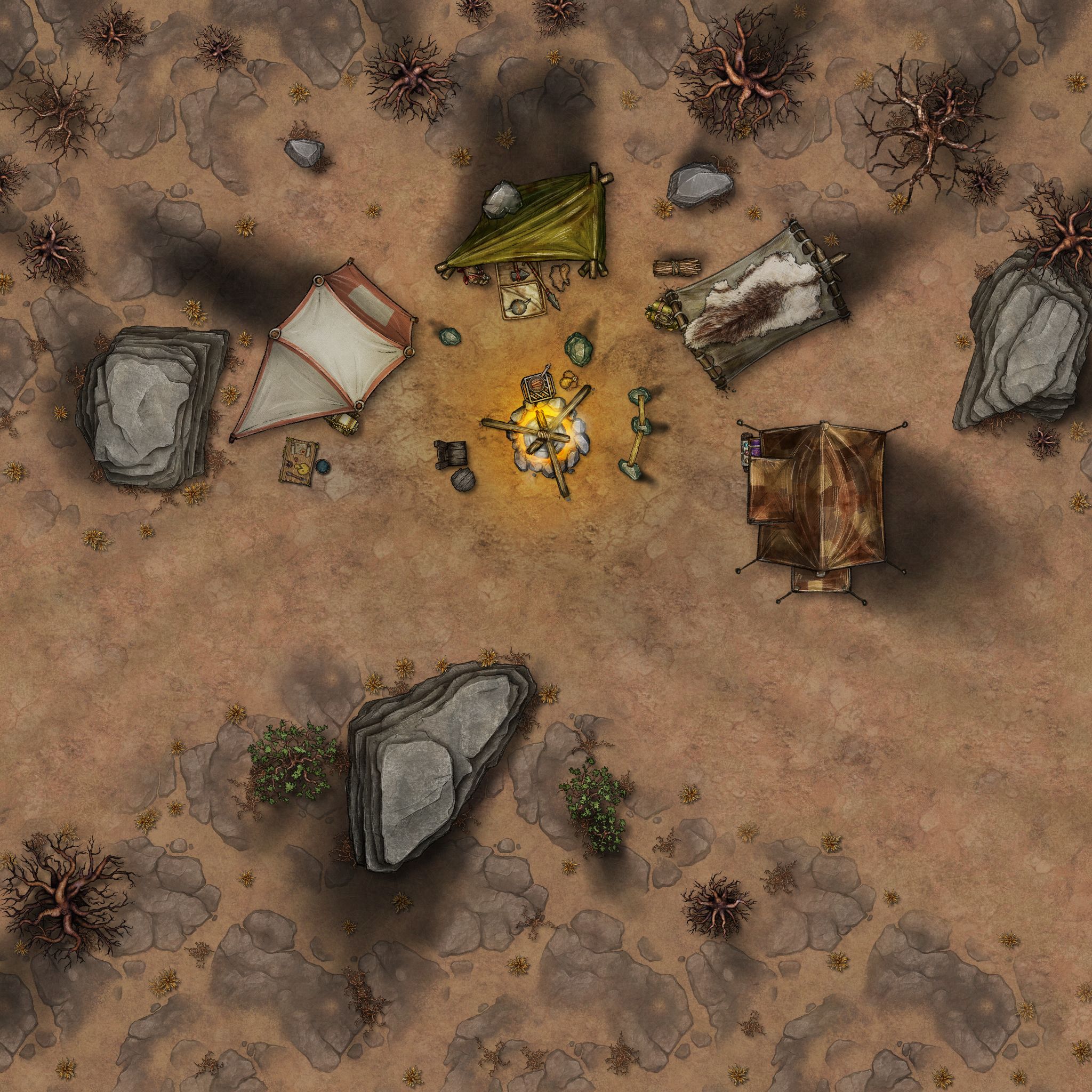 Desert Camp | Inkarnate - Create Fantasy Maps Online