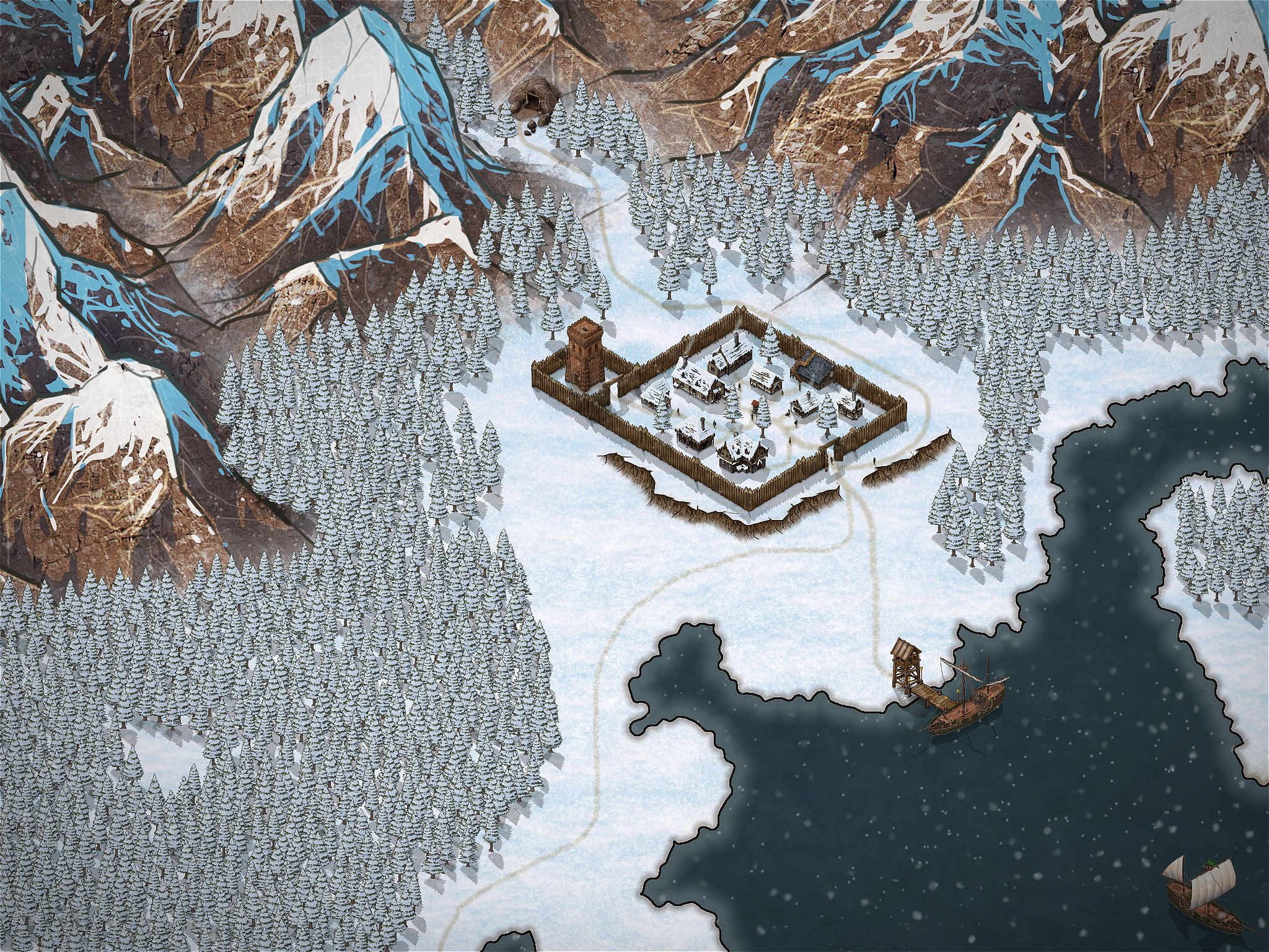 Northlander Settlement | Inkarnate - Create Fantasy Maps Online