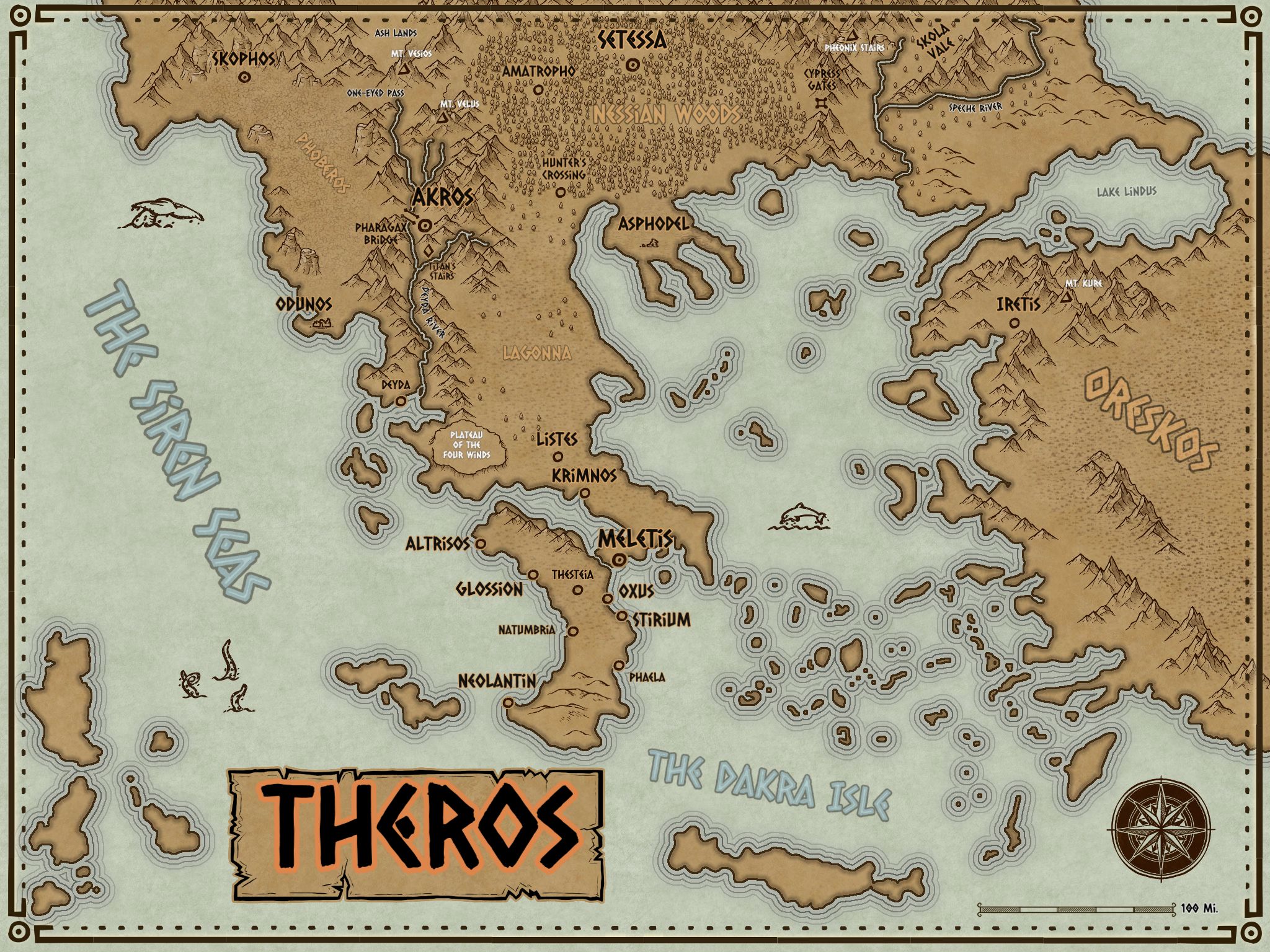 Greek Theros | Inkarnate - Create Fantasy Maps Online