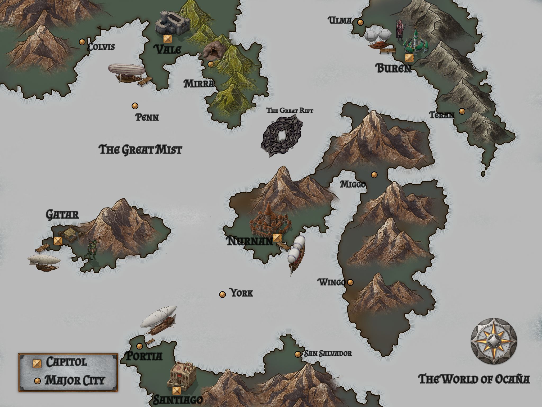 The Suns of Ocaña | Inkarnate - Create Fantasy Maps Online