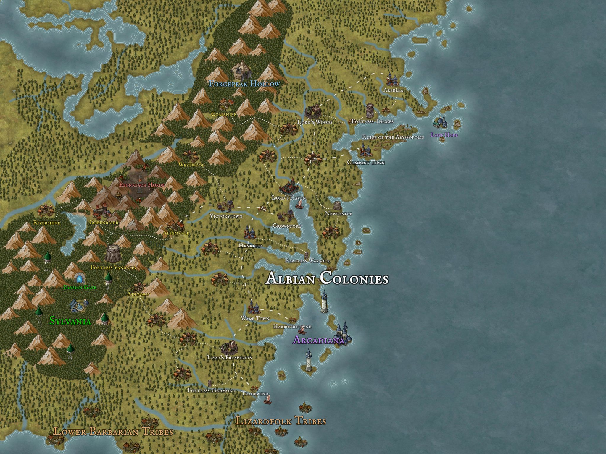 The New World | Inkarnate - Create Fantasy Maps Online