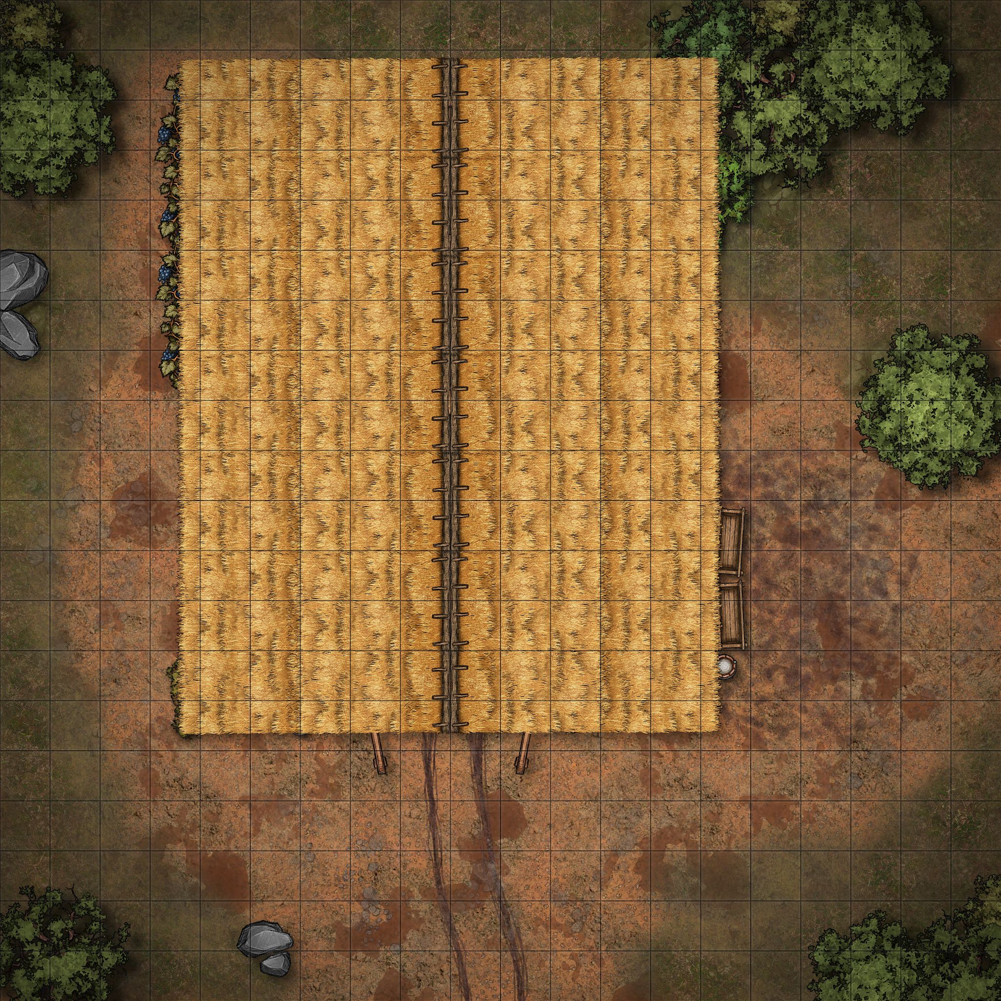 Barn (Roof level) | Inkarnate - Create Fantasy Maps Online