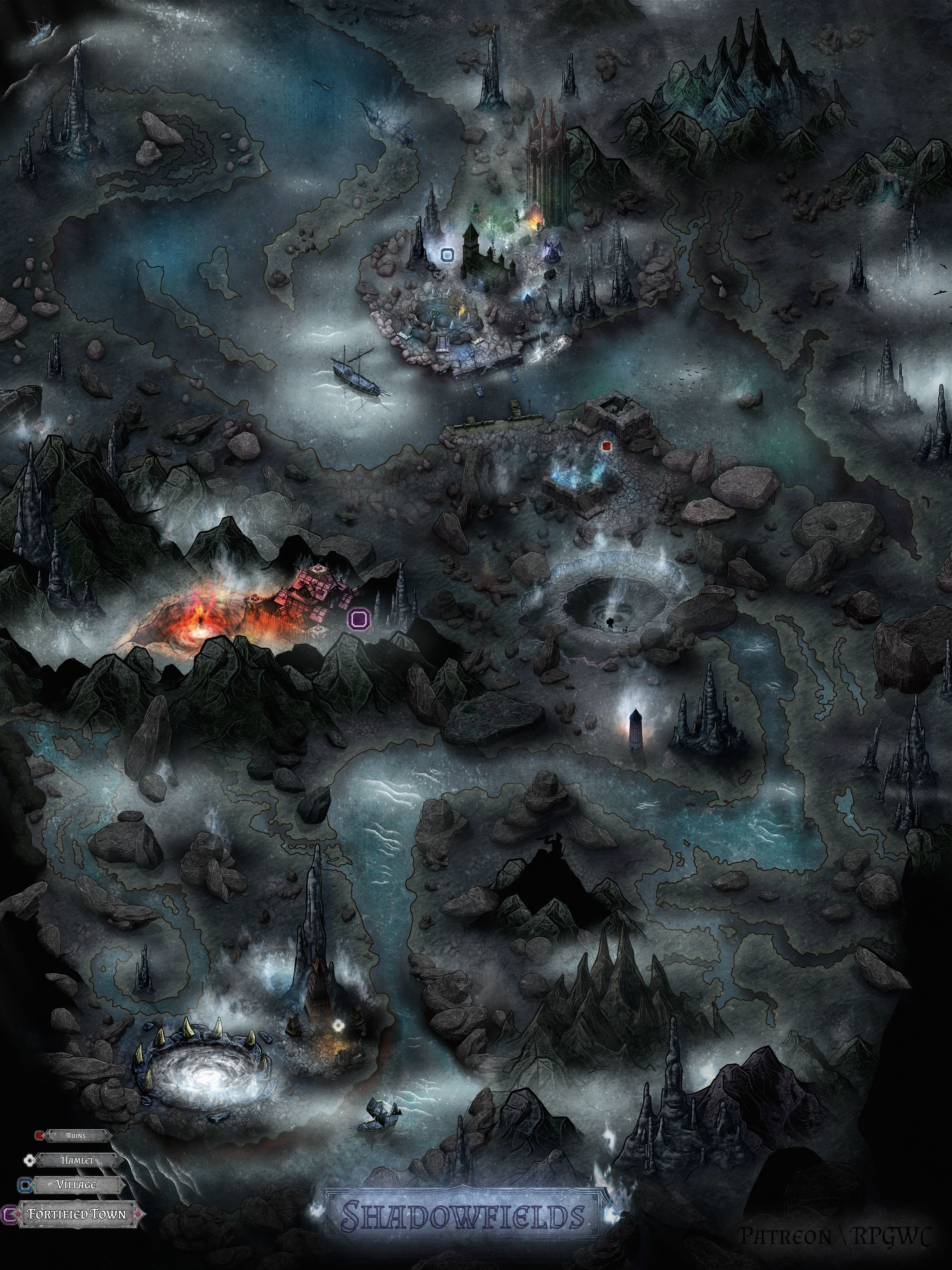 Shadowfields (Commission) | Inkarnate - Create Fantasy Maps Online